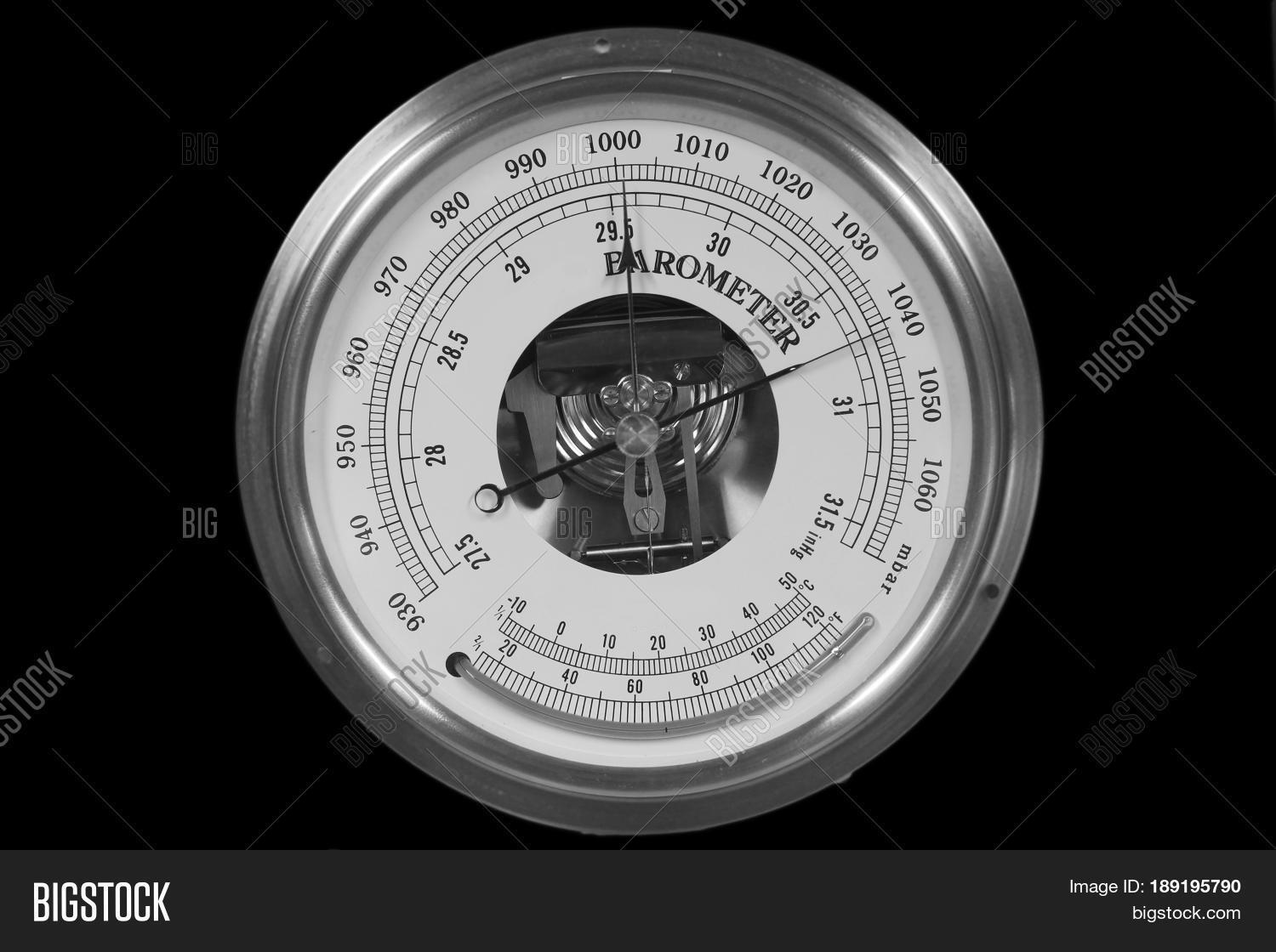 Old Round Barometer Image & Photo (Free Trial) | Bigstock