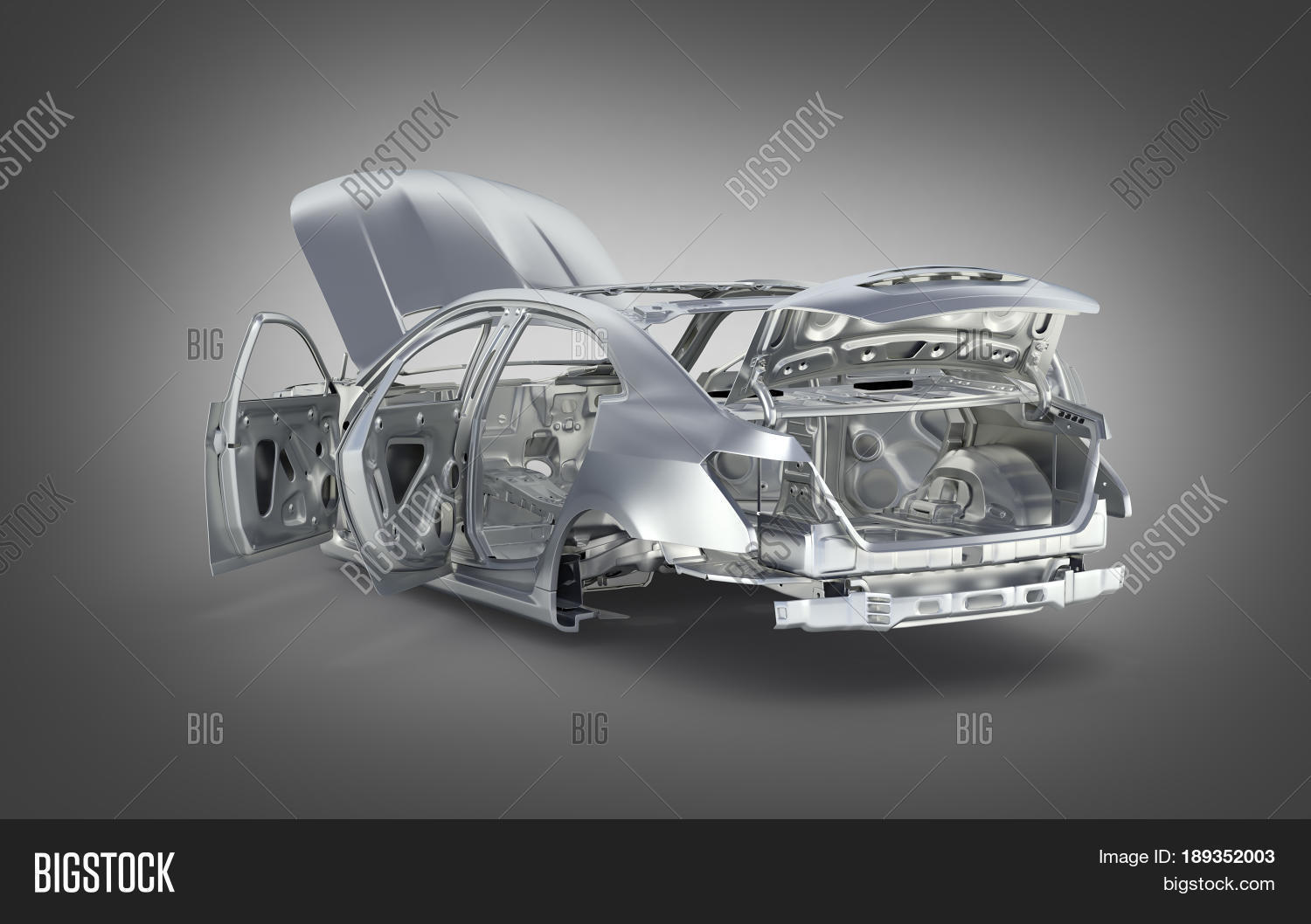 Body Car No Wheel On Image & Photo (Free Trial) | Bigstock