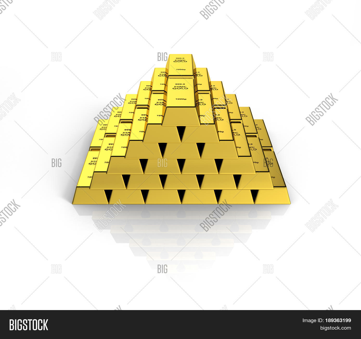 Gold Bars Pyramid Image & Photo (Free Trial) | Bigstock