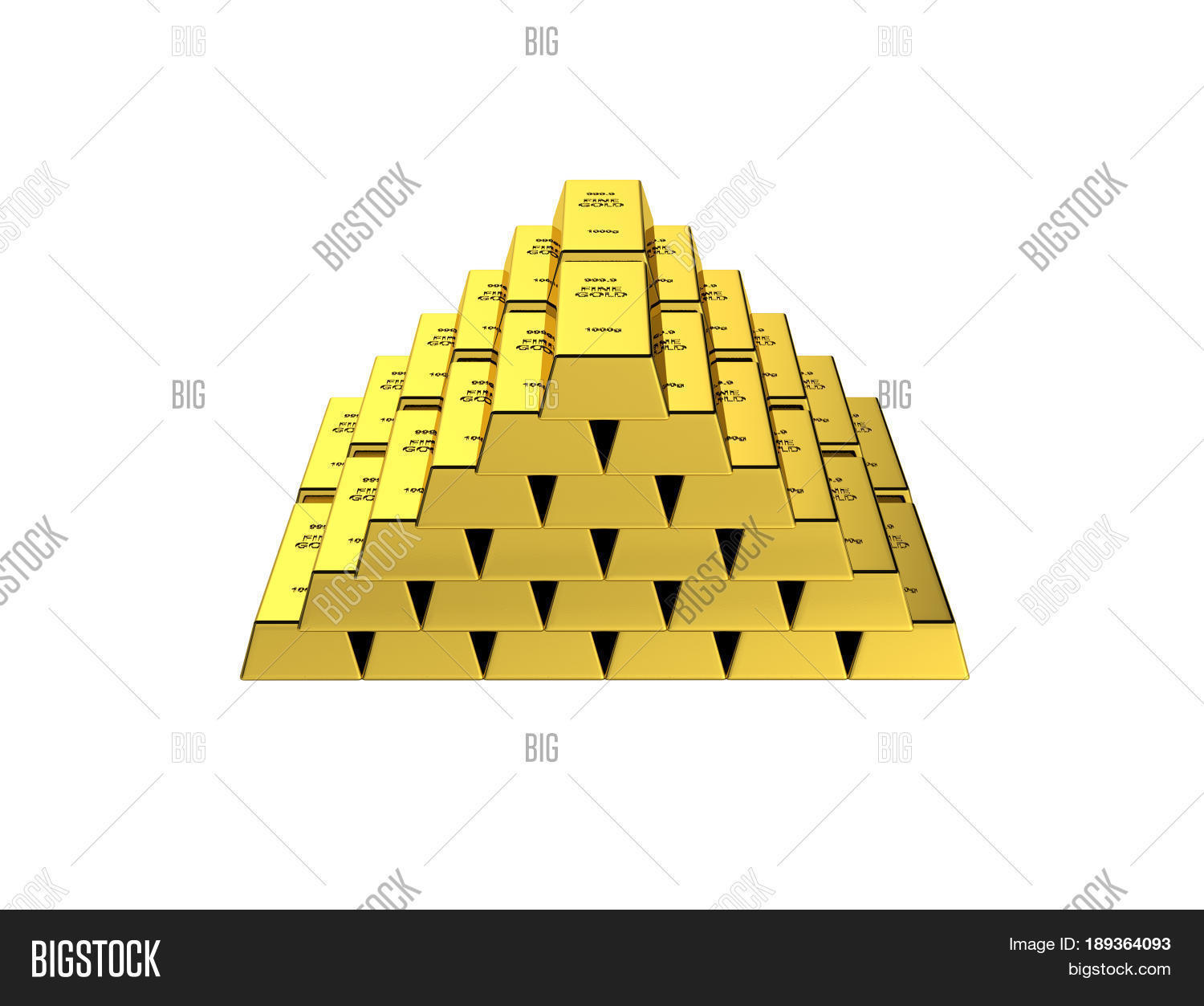Gold Bars Pyramid Image & Photo (Free Trial) | Bigstock