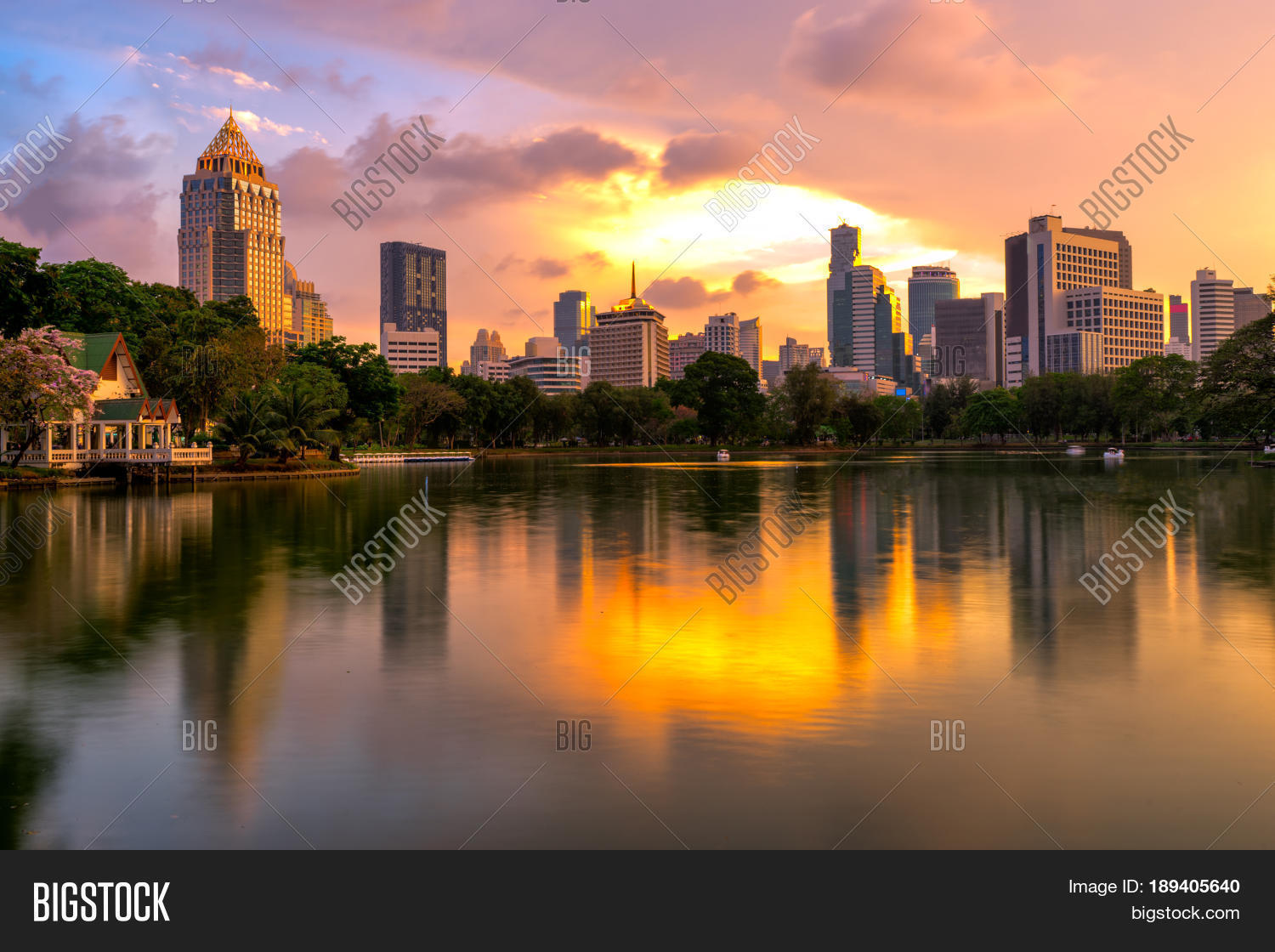 Sunset Scence Bangkok Image & Photo (Free Trial) | Bigstock