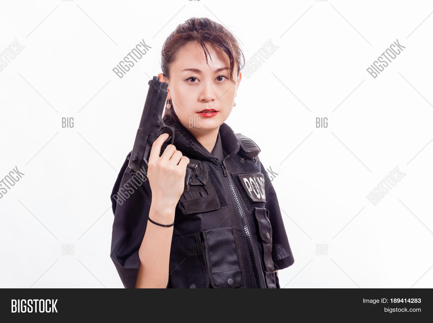 Chinese Woman Police Image & Photo (Free Trial) | Bigstock