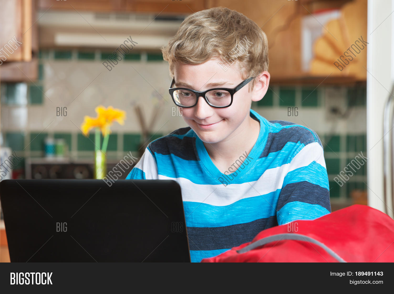 Grinning Child Using Image & Photo (Free Trial) | Bigstock