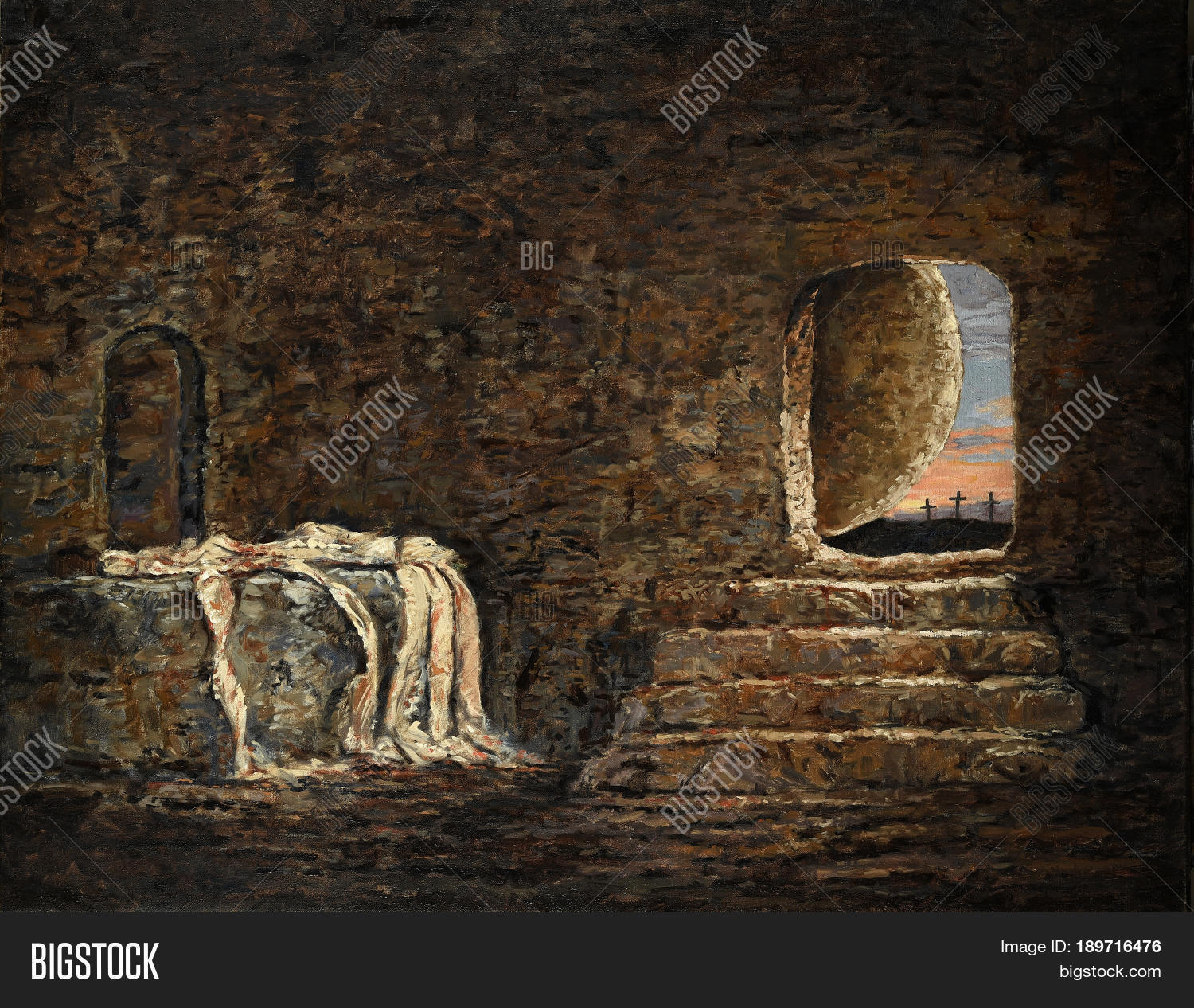 Empty Tomb - Oil Image & Photo (Free Trial) | Bigstock