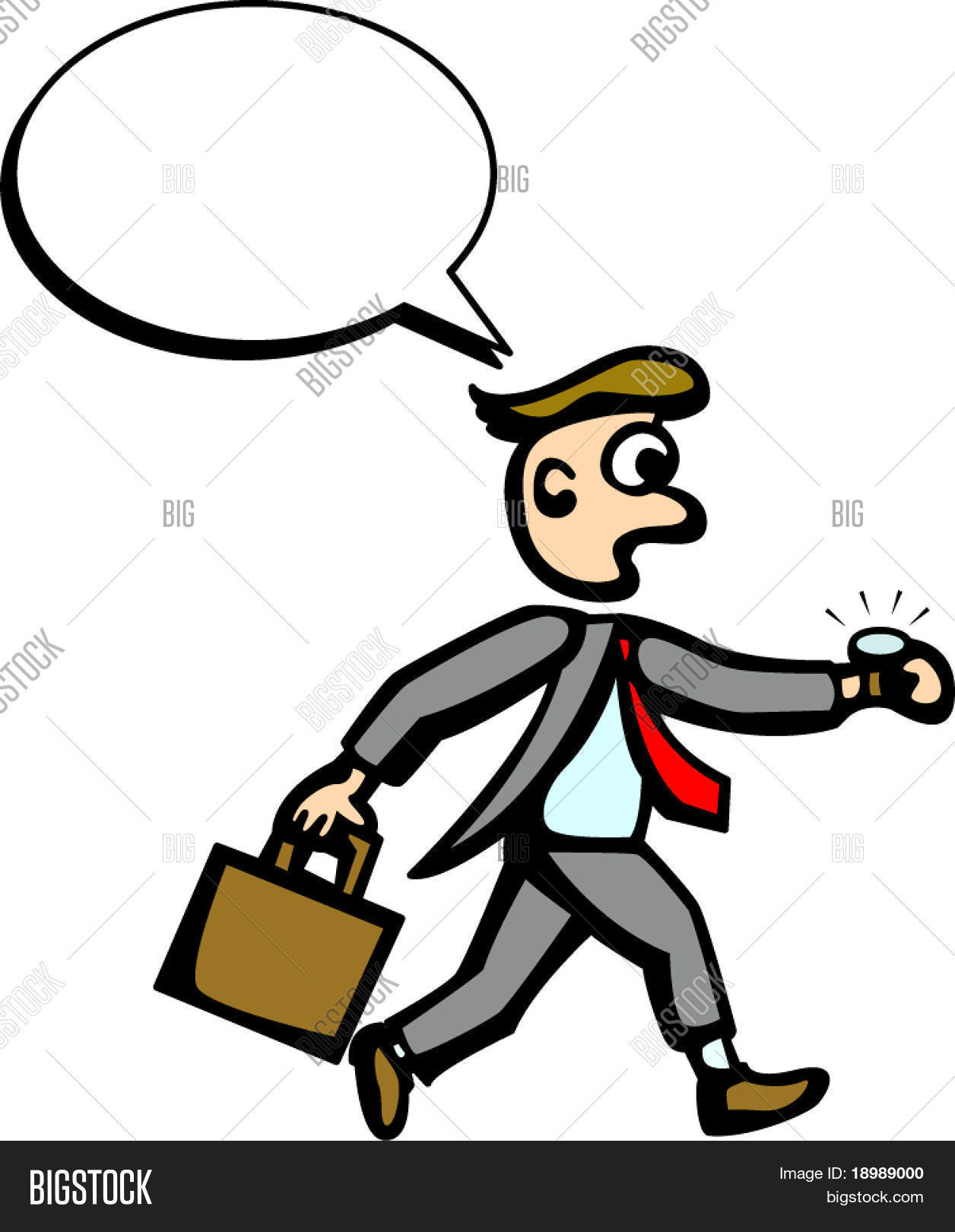 Vector y foto Hombre Apurado Con (prueba gratis) | Bigstock