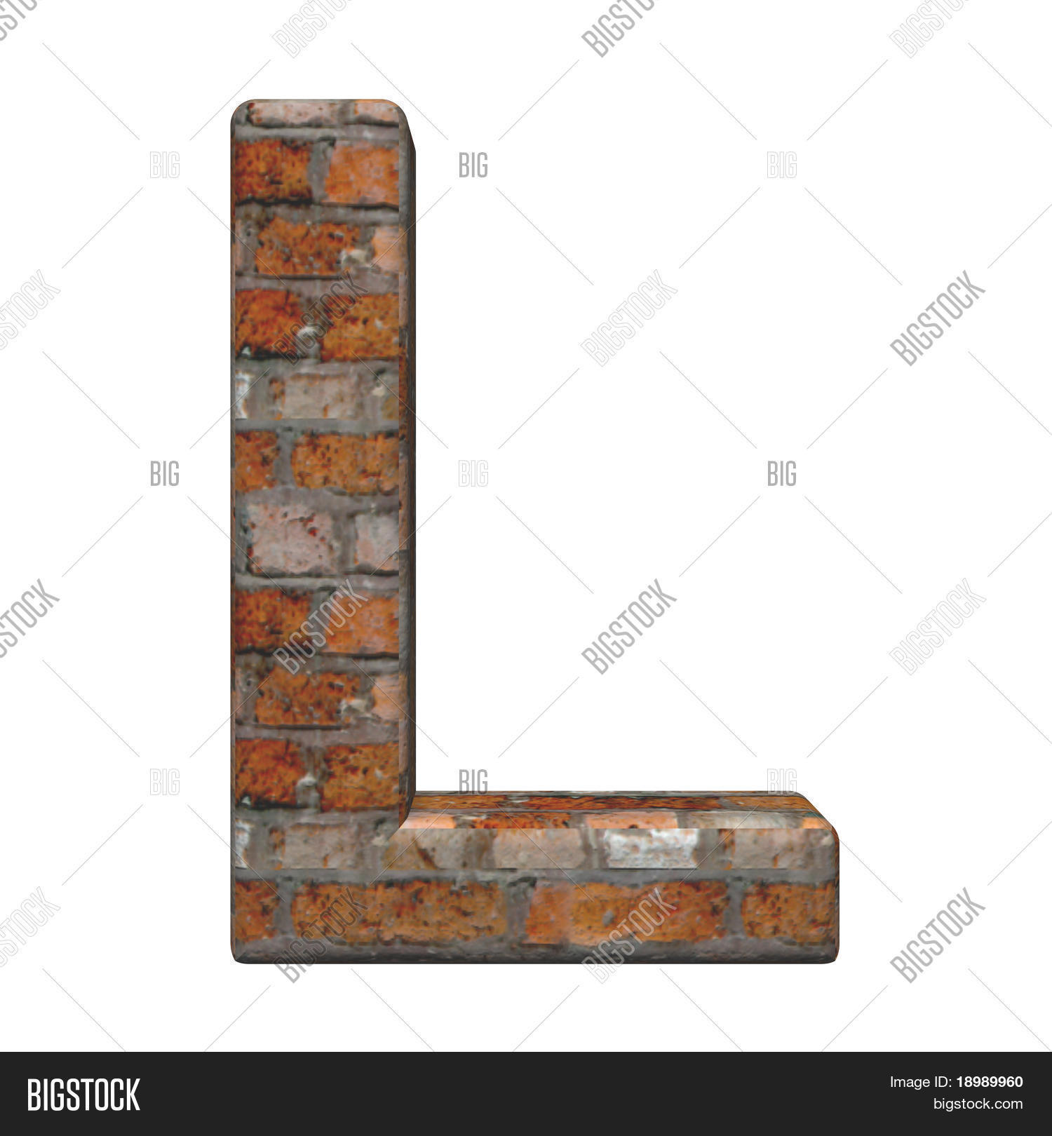 One Letter Old Brick Image & Photo (Free Trial) | Bigstock