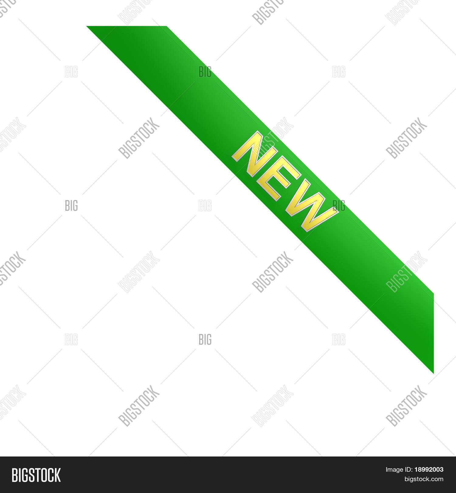New Corner Label Green Image & Photo (Free Trial) | Bigstock