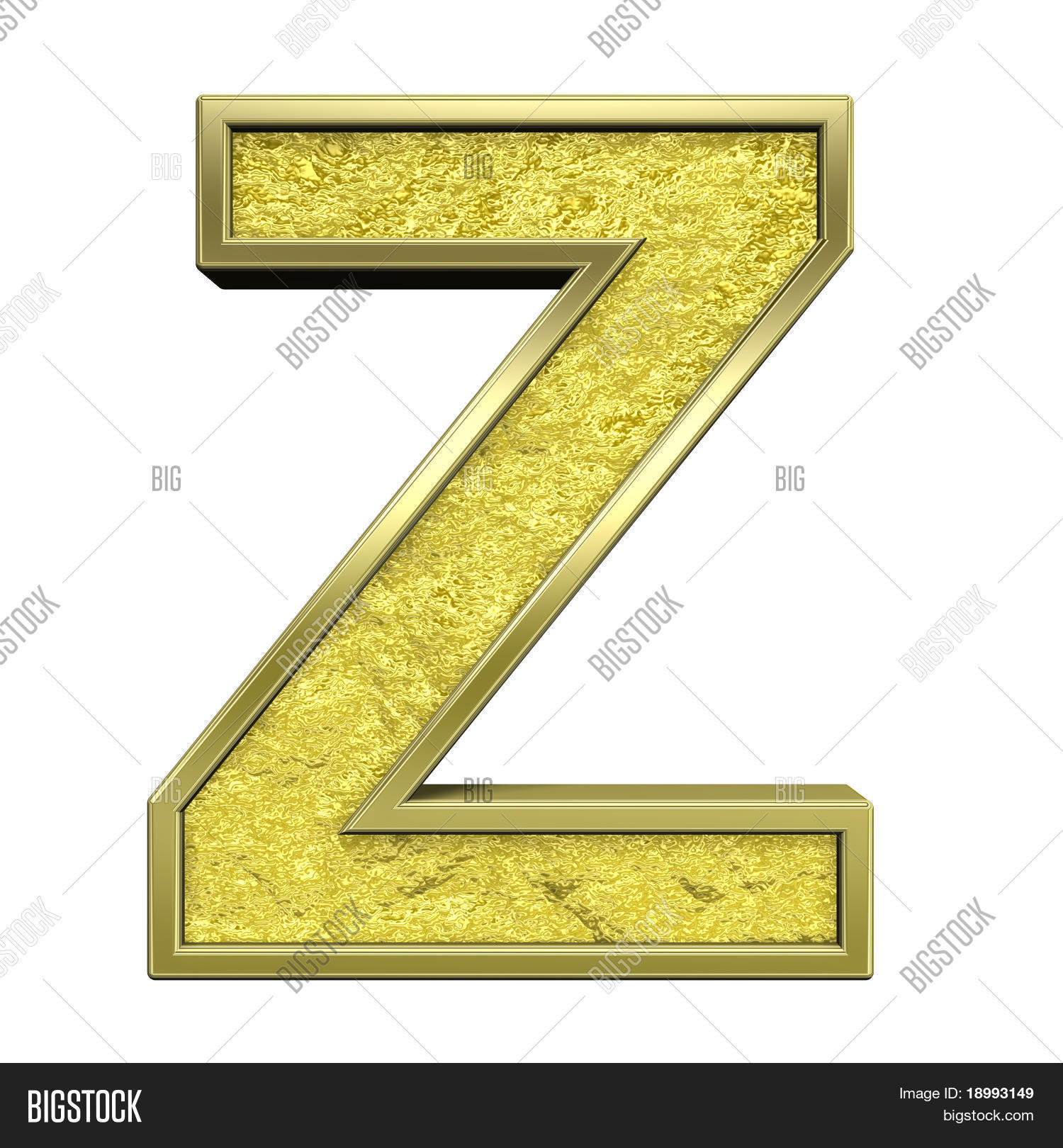 One Letter Gold Cast Image & Photo (Free Trial) | Bigstock