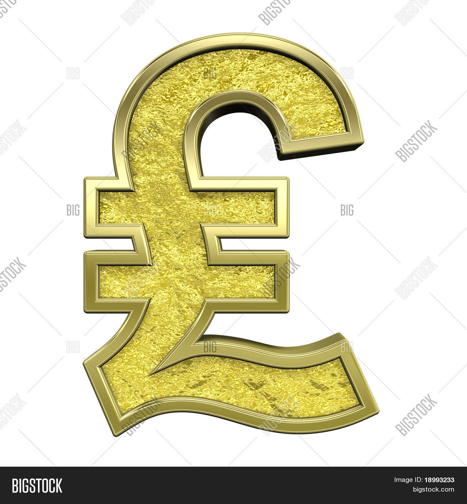 Pound Sign Gold Cast Image & Photo (Free Trial) | Bigstock