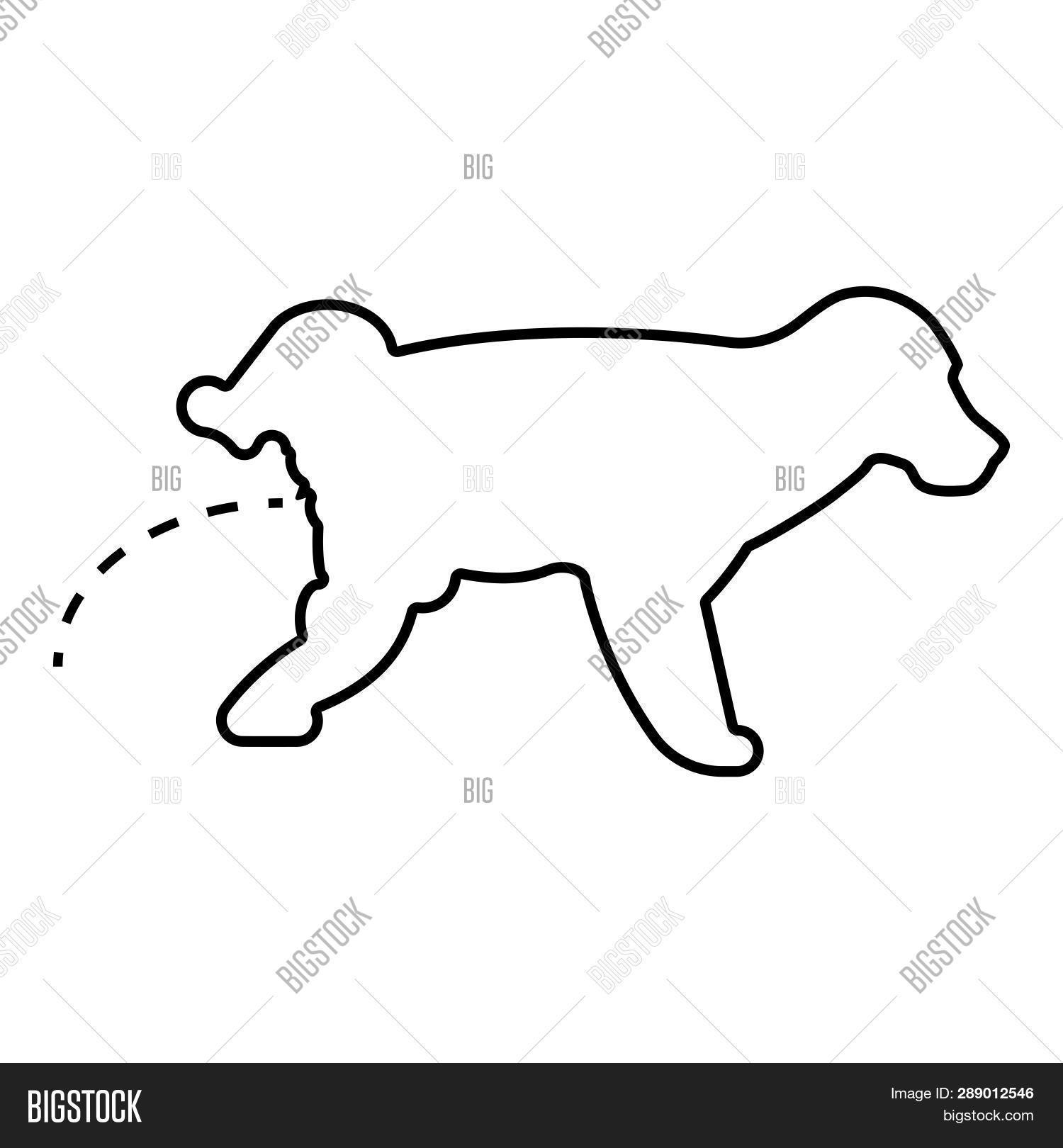 Pissing Dog Puppy Vector & Photo (Free Trial) | Bigstock