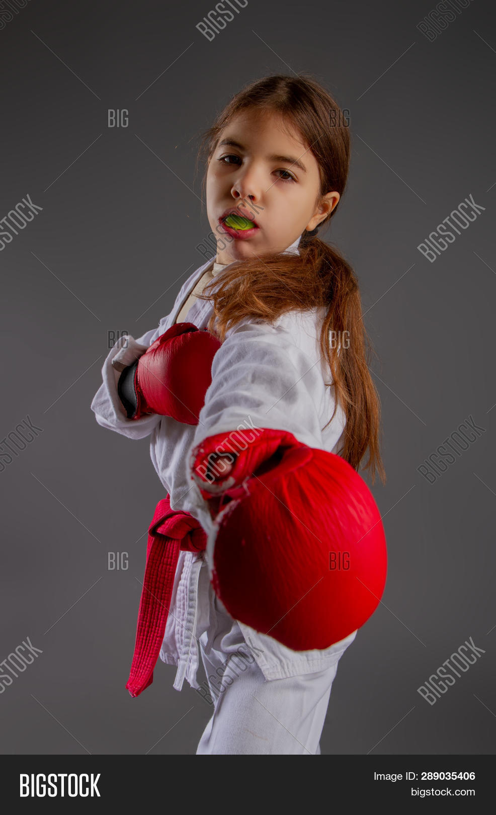 Karate Girl Kimono Red Image & Photo (Free Trial) | Bigstock