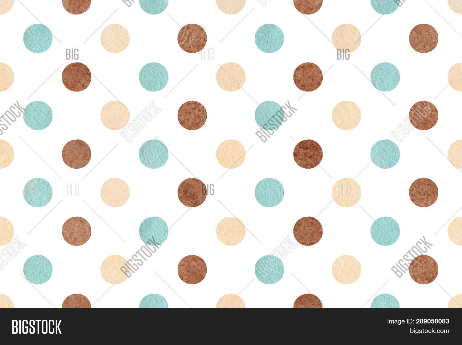 Blue And Brown Polka Dot Background
