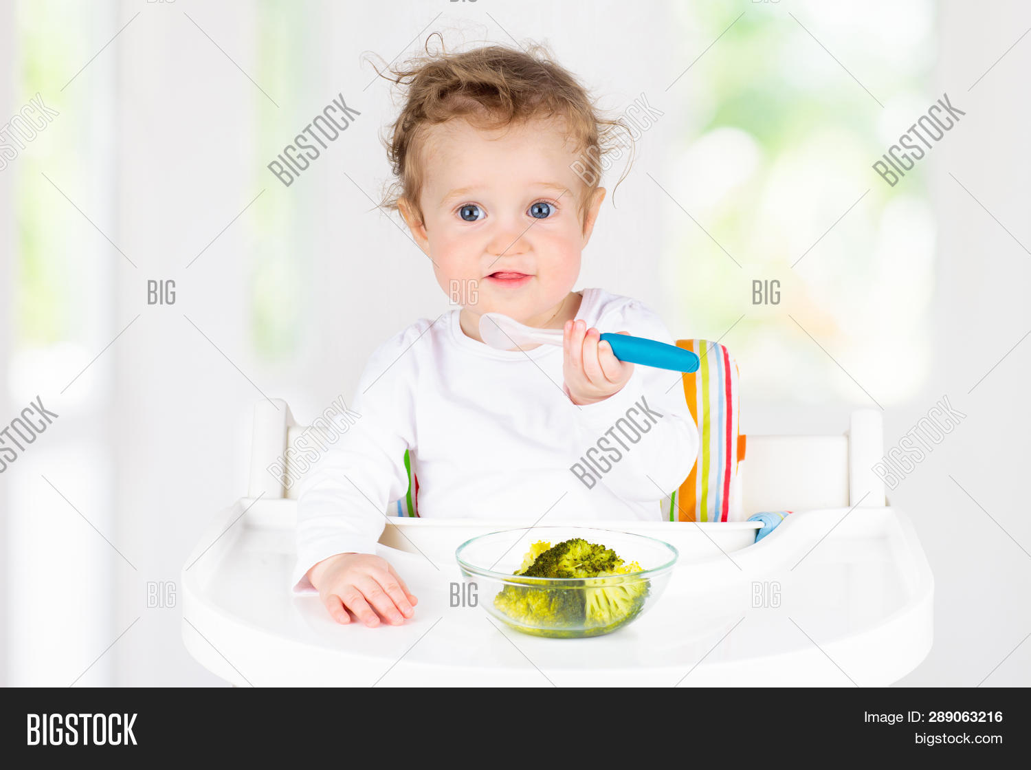 Baby Eating Vegetables Image & Photo (Free Trial) | Bigstock