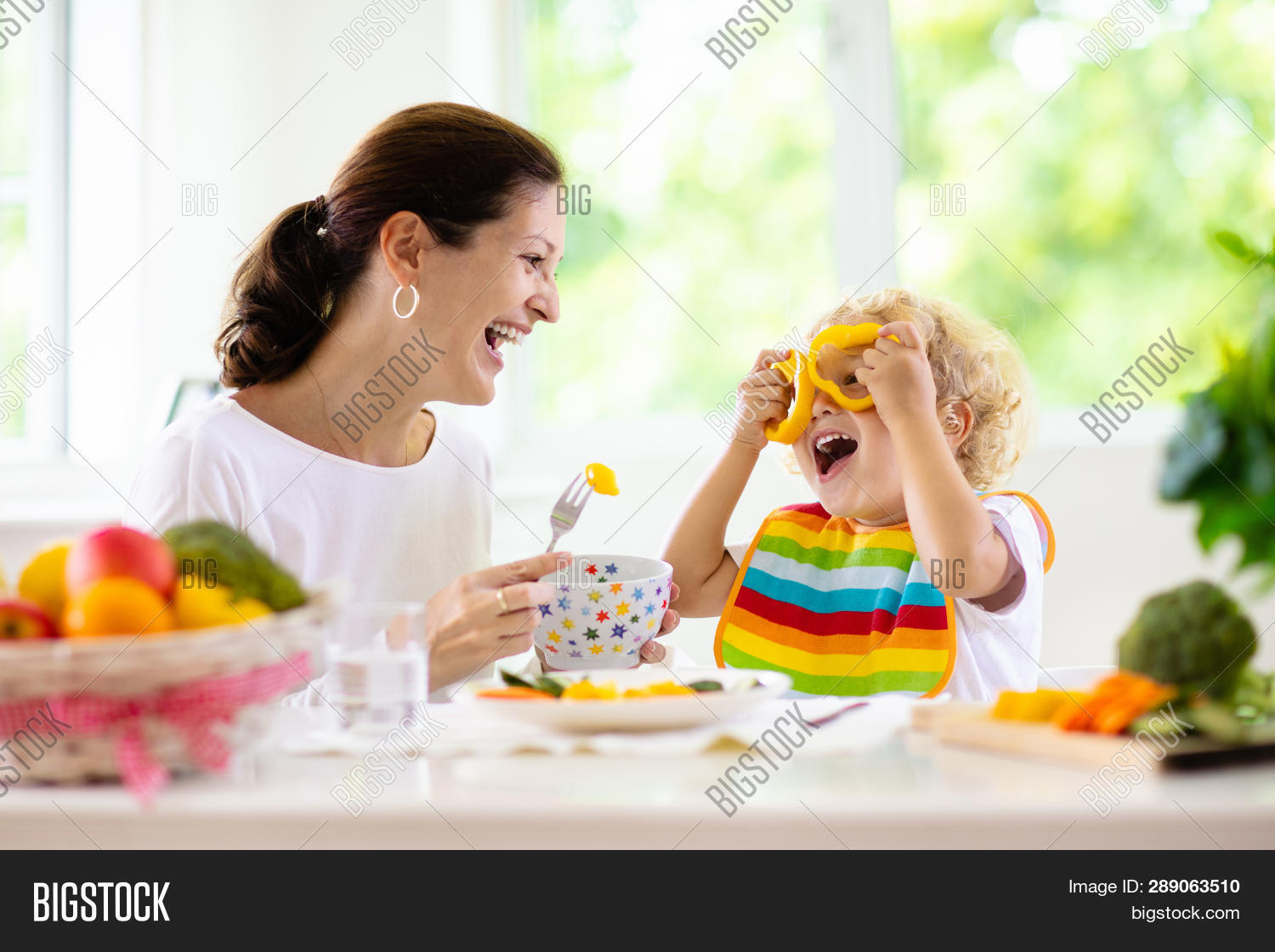 Mother Feeding Child. Image & Photo (Free Trial) | Bigstock