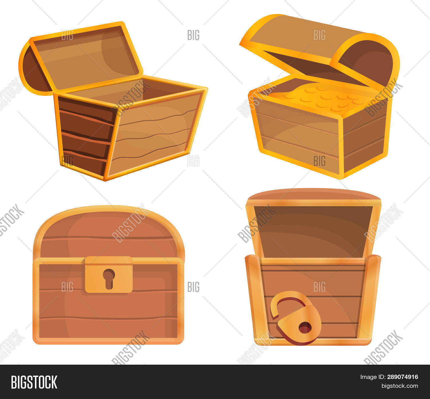 Dower Chest Icons Set Image & Photo (Free Trial) | Bigstock