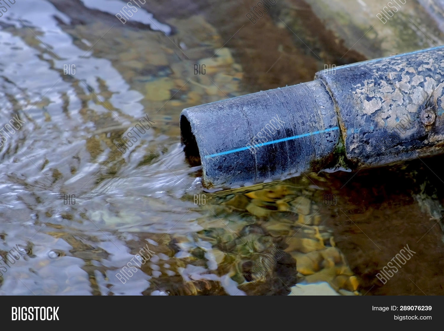 Water Poured Out Pipe Image & Photo (Free Trial) | Bigstock