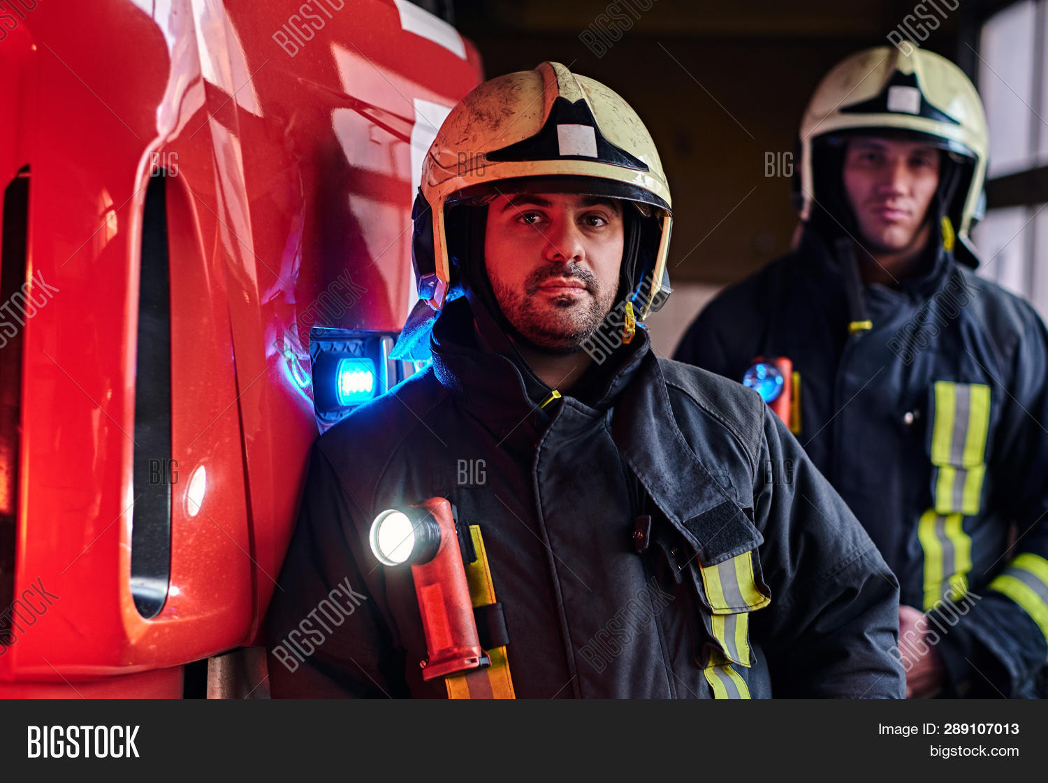 Two Firemen Wearing Image & Photo (Free Trial) | Bigstock