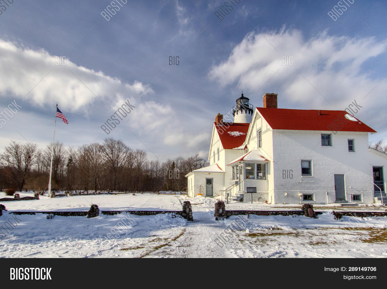 Winter Lighthouse Image & Photo (Free Trial) | Bigstock