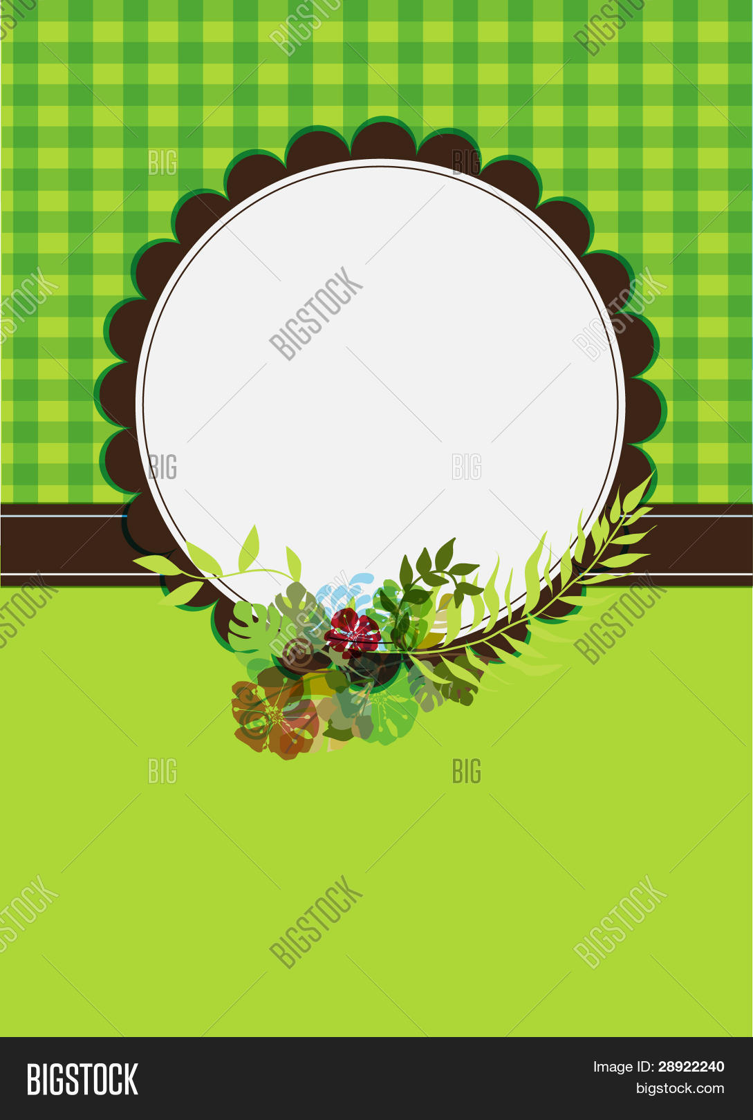 Cute Floral Frame On Vector & Photo (Free Trial) | Bigstock