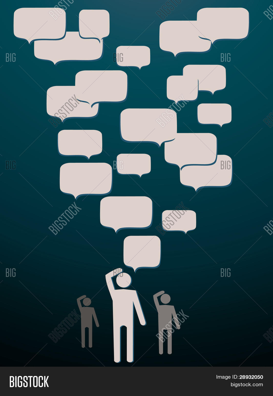 Thinking Mans Dialog Vector & Photo (Free Trial) | Bigstock