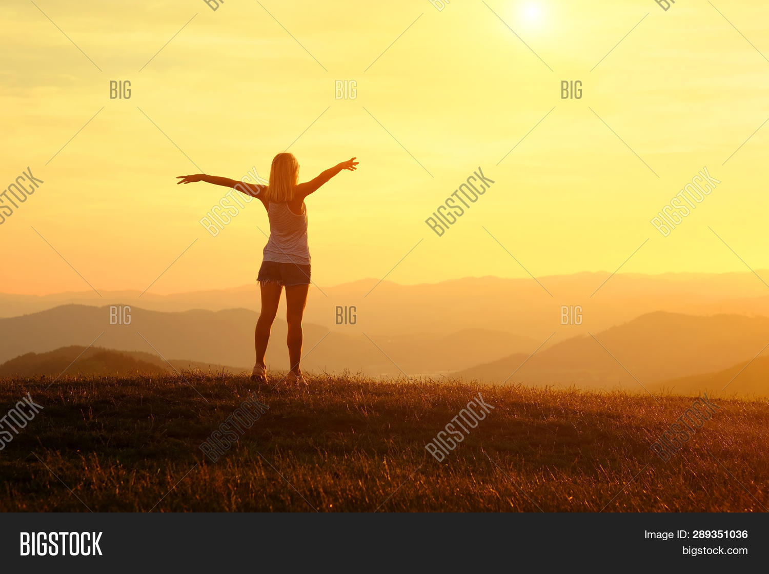 Happy Woman Open Arms Image & Photo (Free Trial) | Bigstock