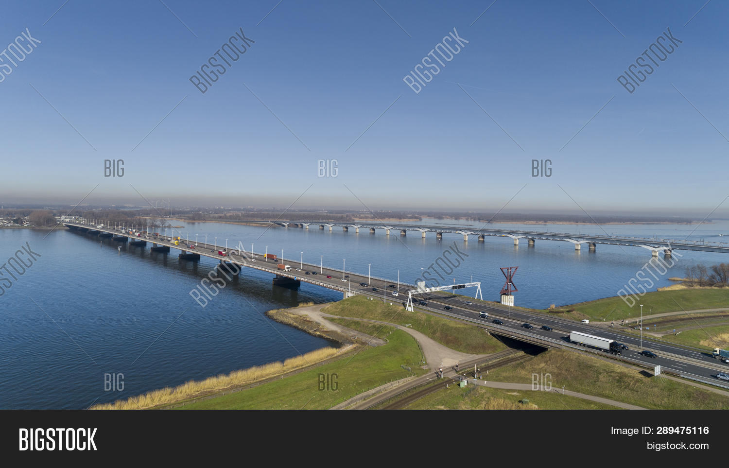 Aerial View Bridge Image & Photo (Free Trial) | Bigstock