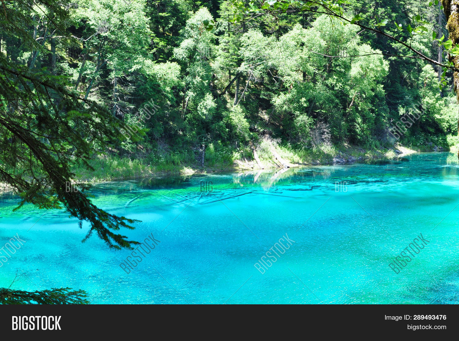 Blue Green Lake Image & Photo (Free Trial) | Bigstock
