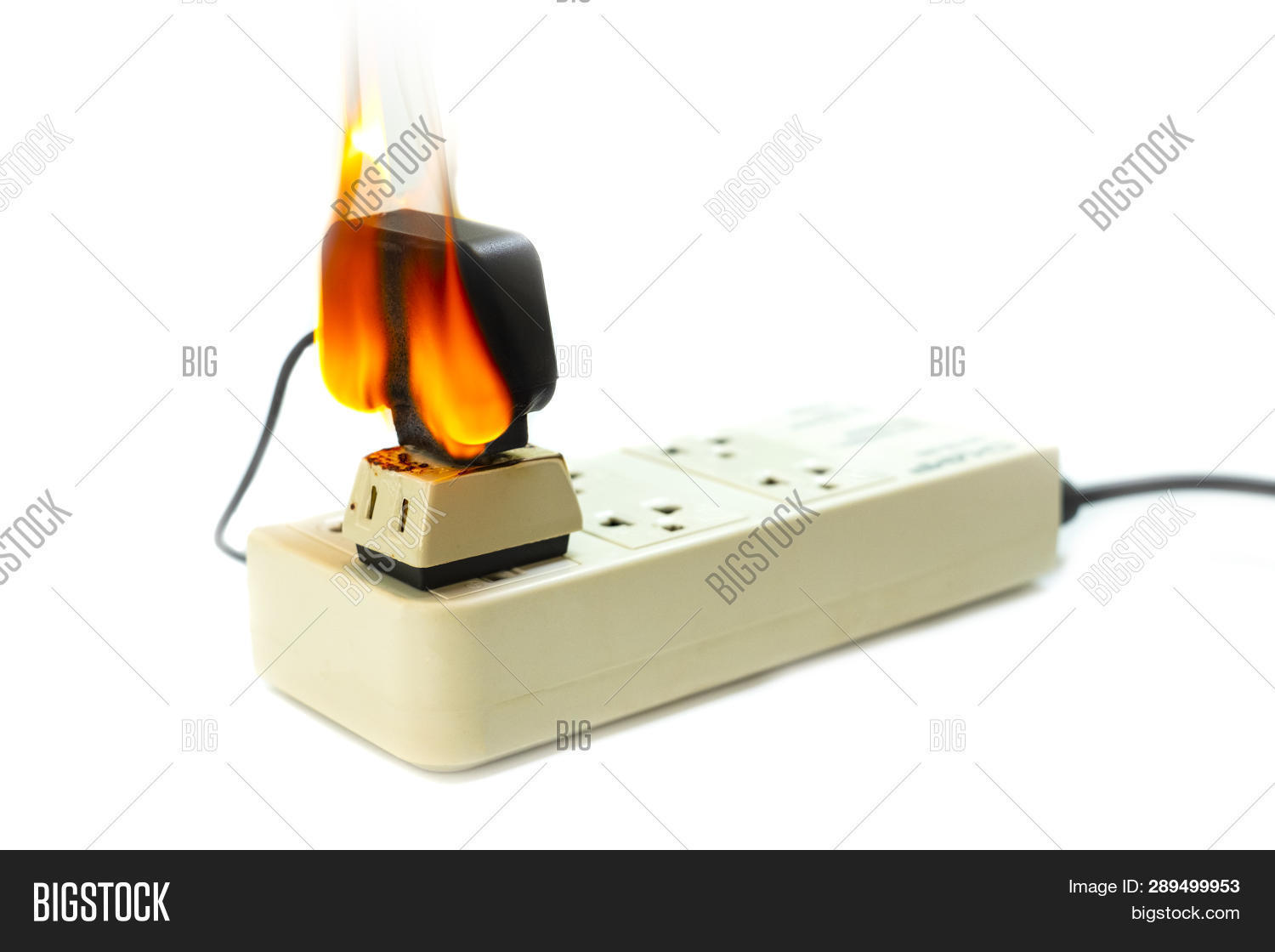 On Fire Electric Wire Image & Photo (Free Trial) | Bigstock