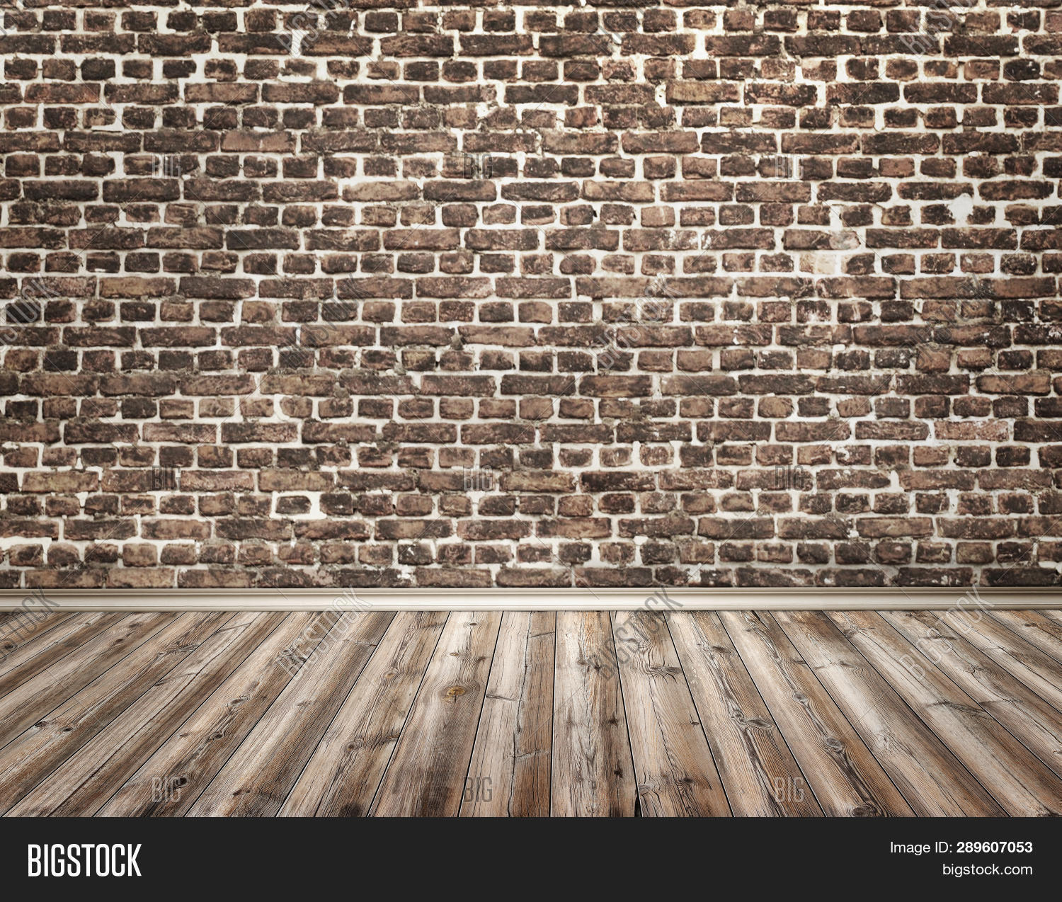 Empty Room Brick Wall Image & Photo (Free Trial) | Bigstock