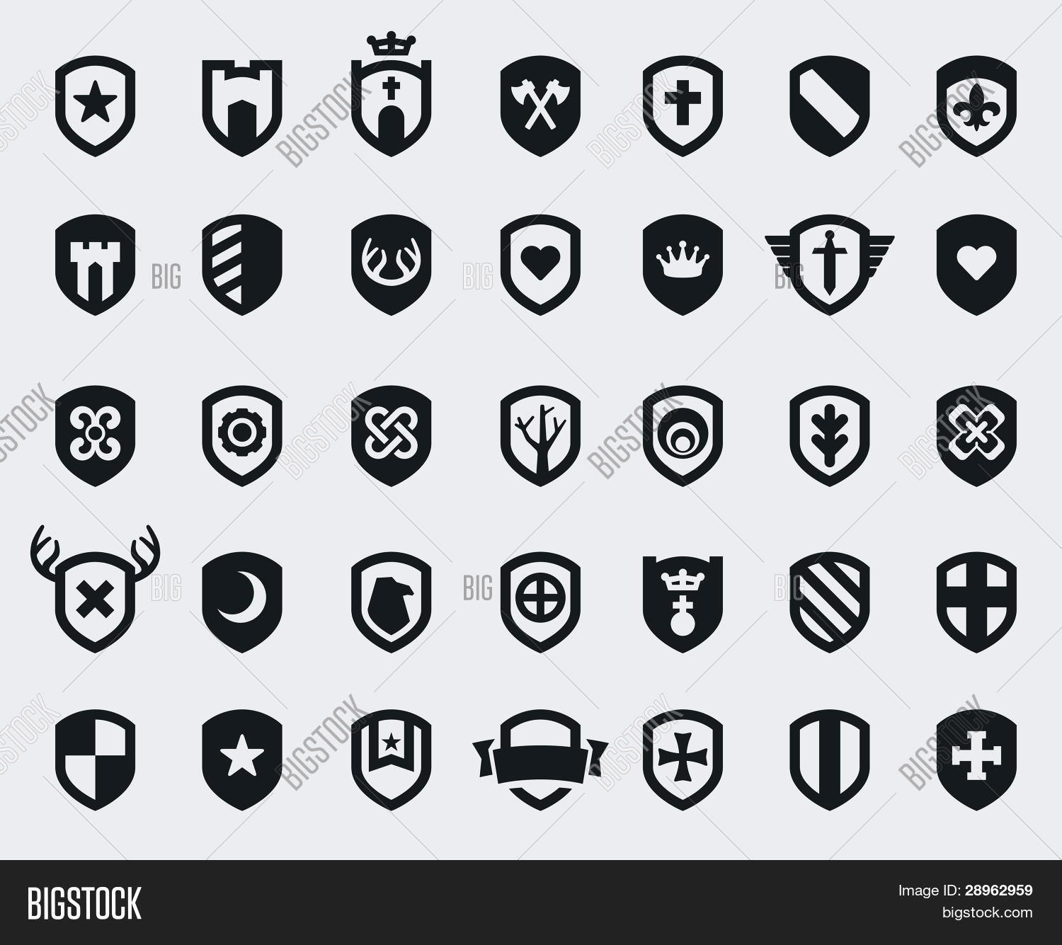 Shield Icons Vector & Photo (Free Trial) | Bigstock