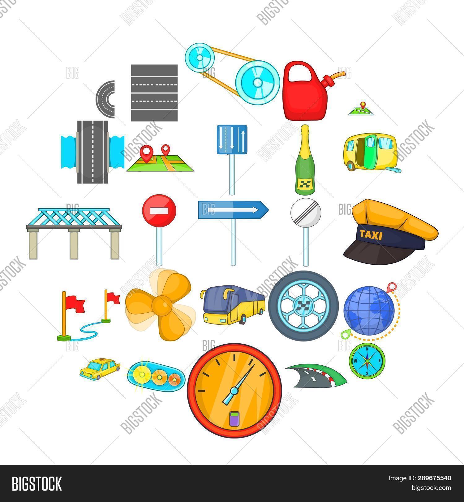 Autobahn Icons Set. Image & Photo (Free Trial) | Bigstock