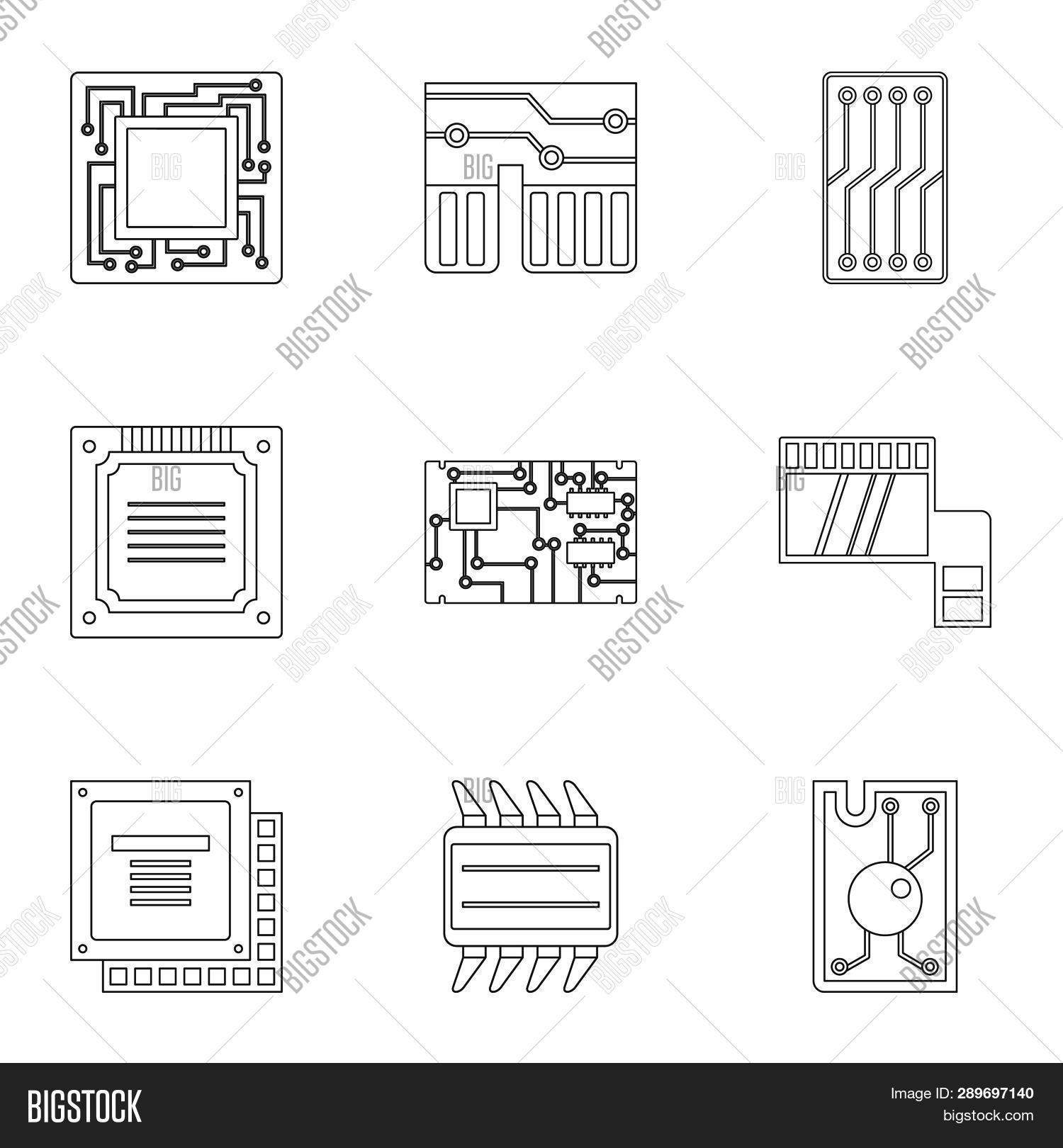 Transistor Icons Set. Image & Photo (Free Trial) | Bigstock