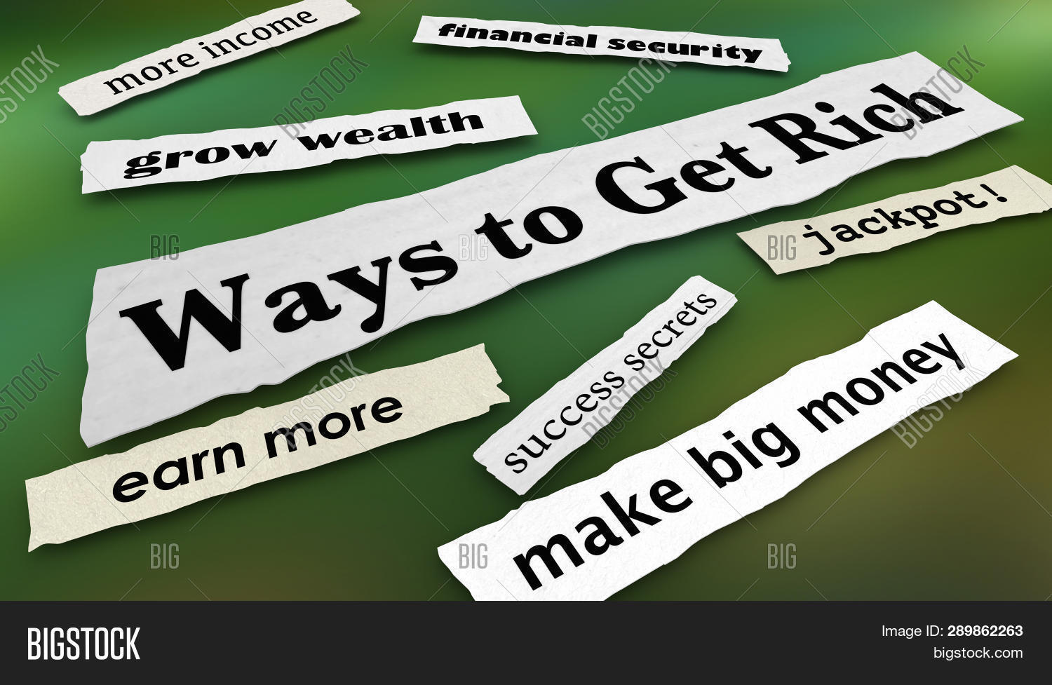Ways Get Rich Make Image & Photo (Free Trial) | Bigstock