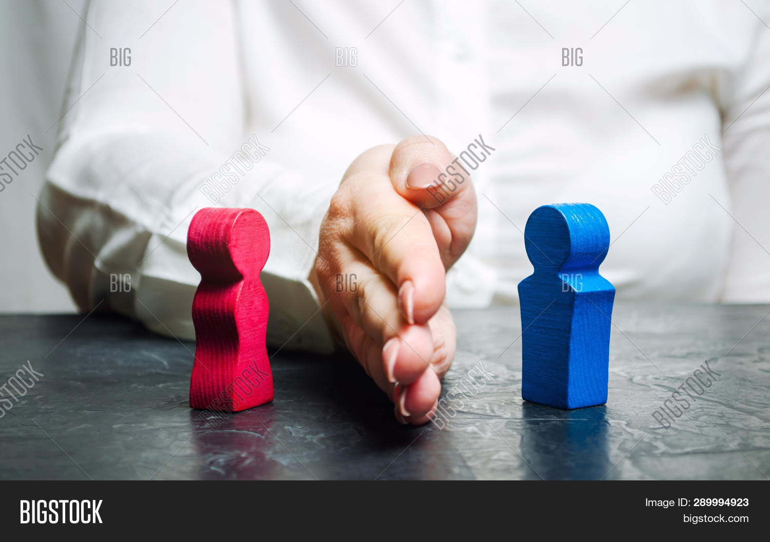 Hand Separates Man Image & Photo (Free Trial) | Bigstock