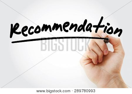 Recommendation Text Image & Photo (Free Trial) | Bigstock