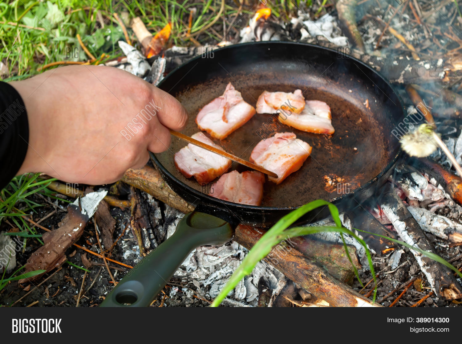 Outdoor Cooking Frying Image & Photo (Free Trial) | Bigstock