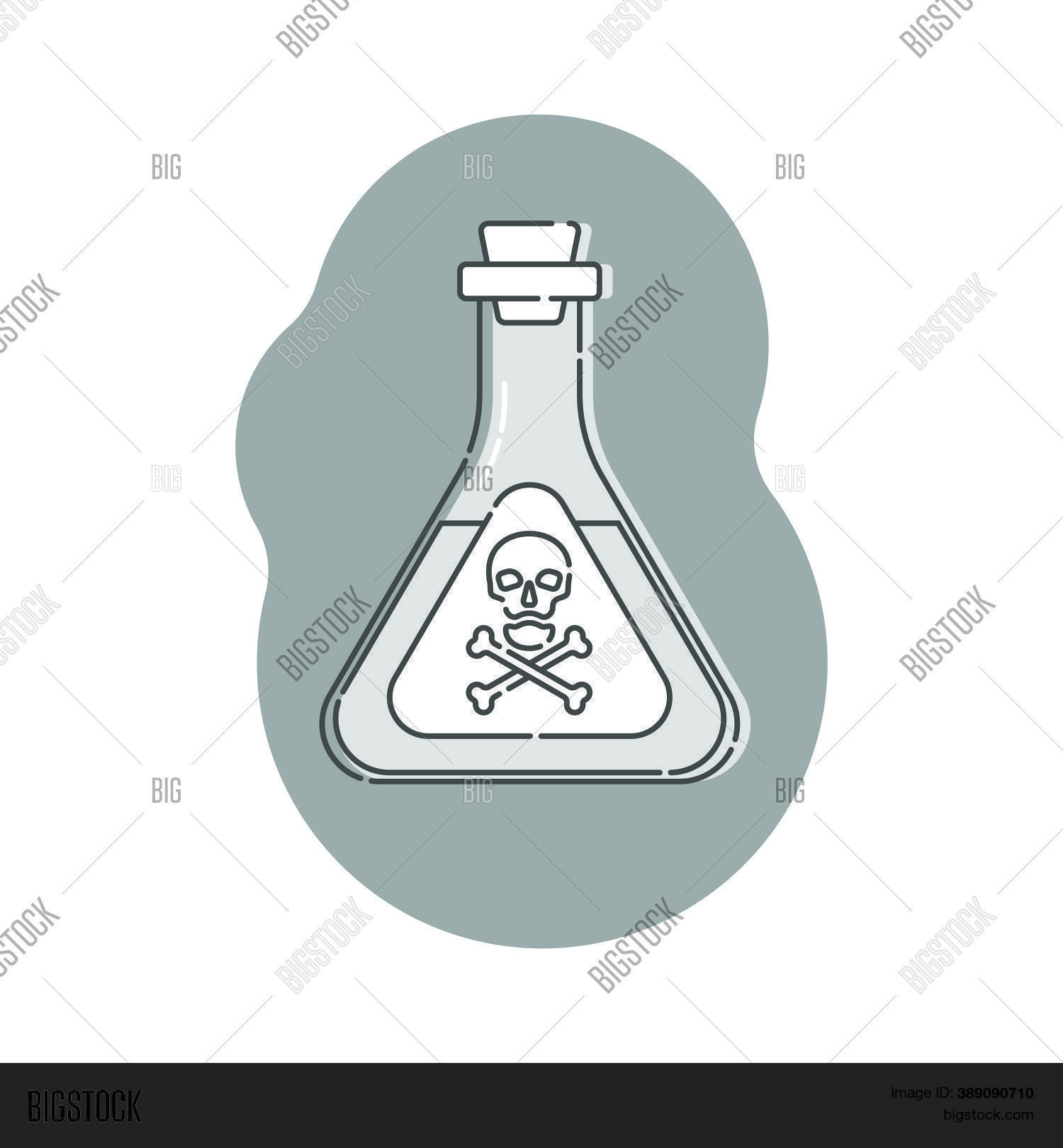 Flask Poison Skull Vector & Photo (Free Trial) | Bigstock