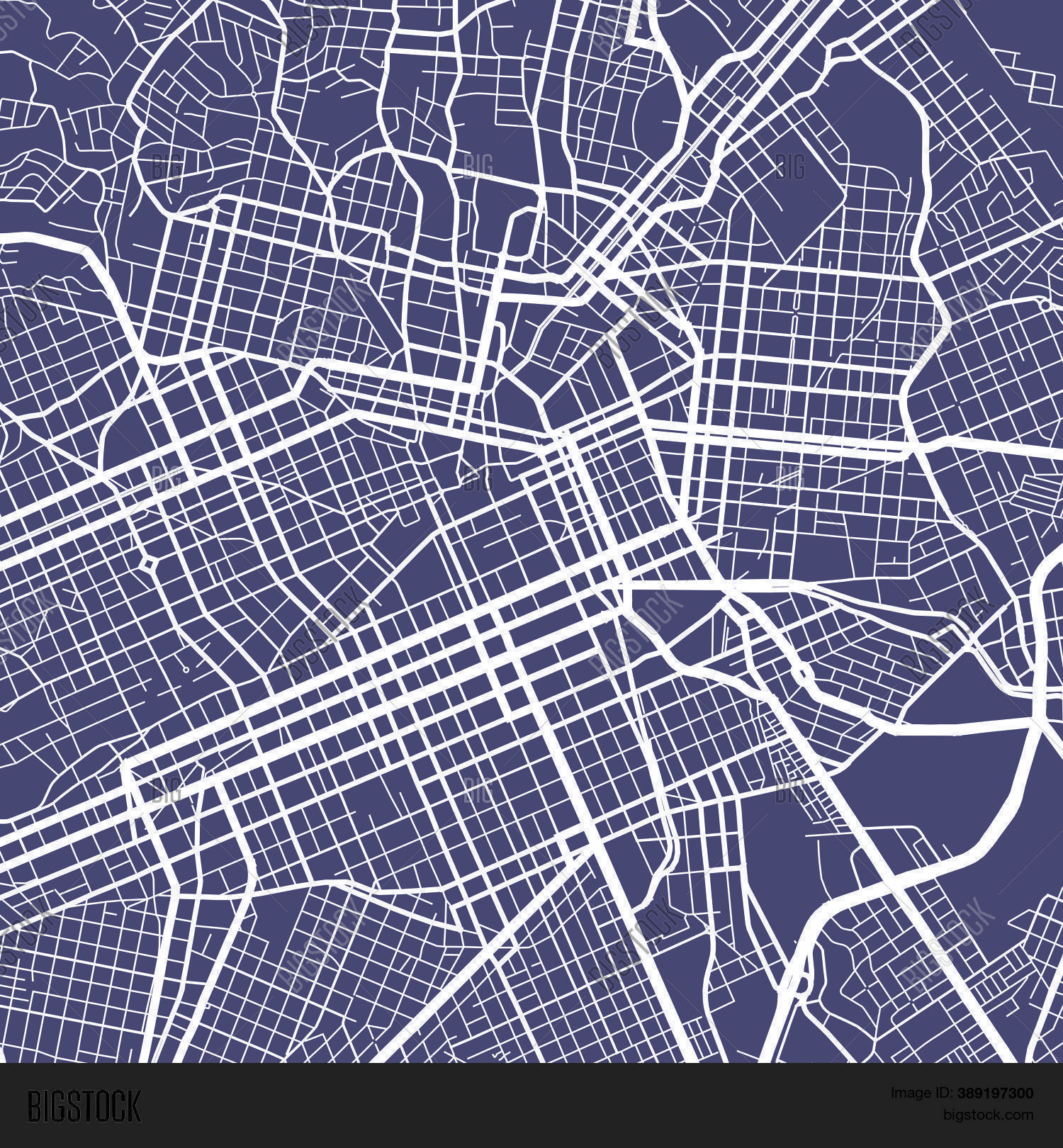 Urban City Map Vector & Photo (Free Trial) | Bigstock