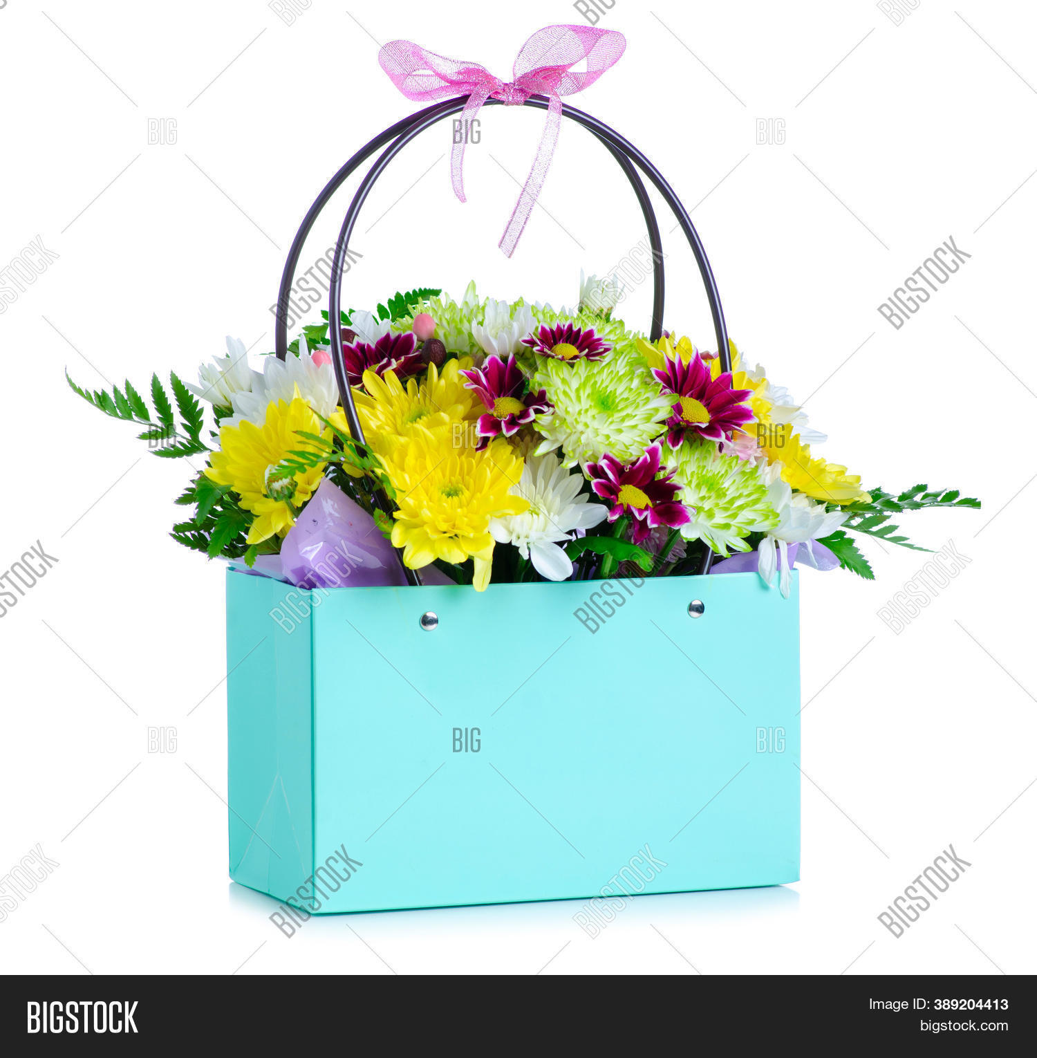 Flowers Basket Package Image & Photo (Free Trial) | Bigstock