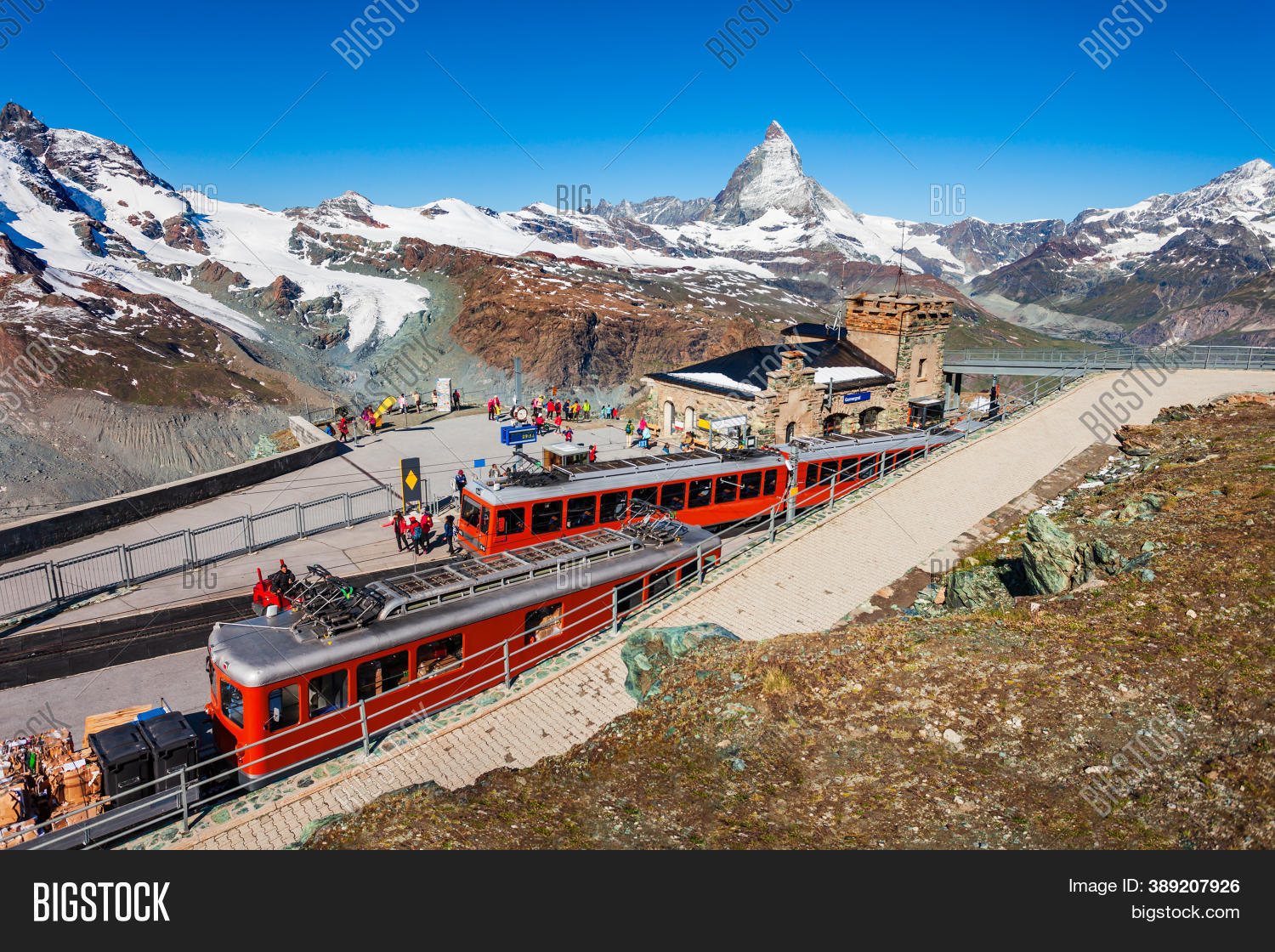 Train Near Gornergrat Image & Photo (Free Trial) | Bigstock