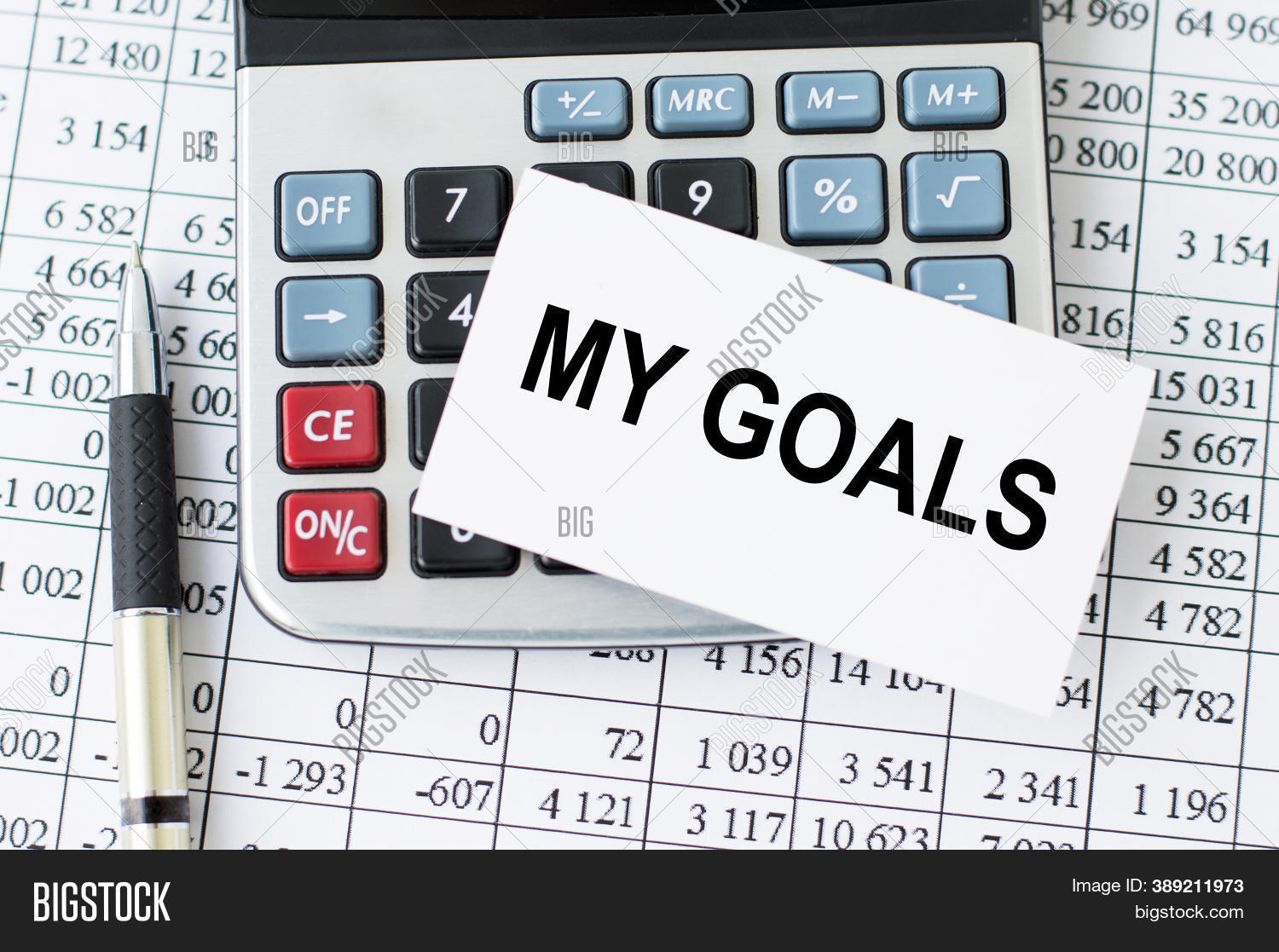 My Goals. Text On Image & Photo (Free Trial) | Bigstock