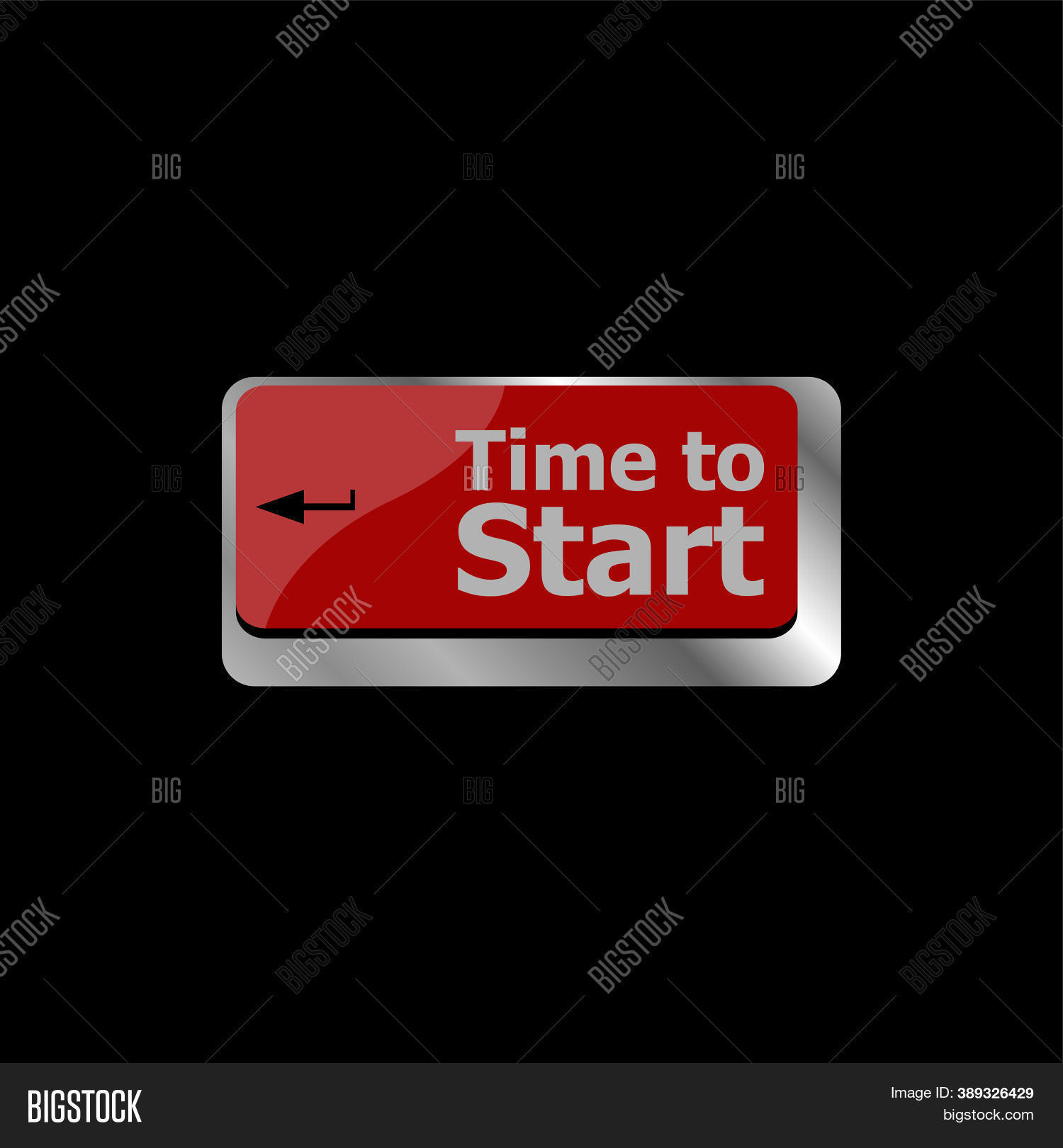 Time Start Text Button Image & Photo (Free Trial) | Bigstock