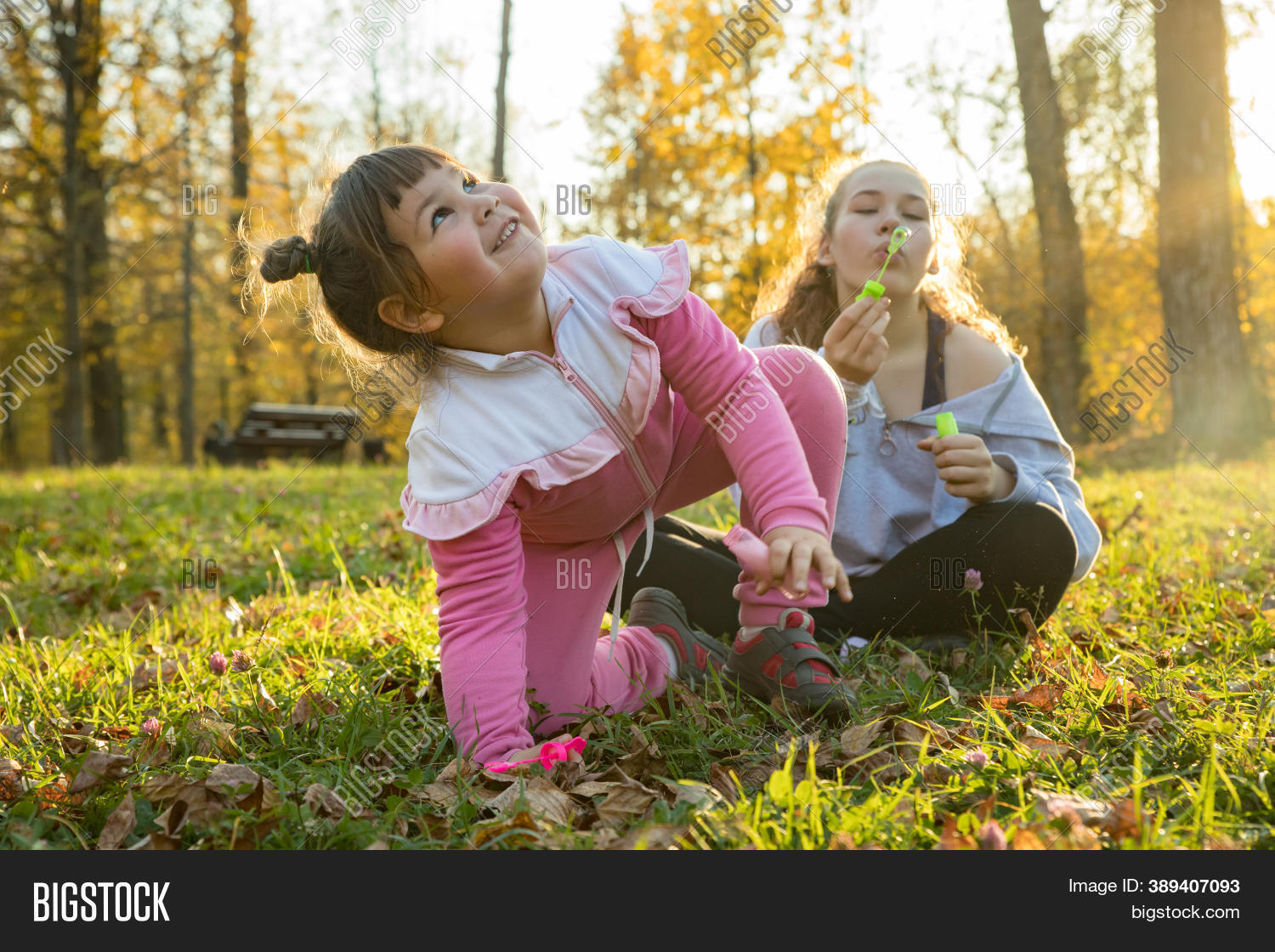 Two Sisters Autumn Image & Photo (Free Trial) | Bigstock