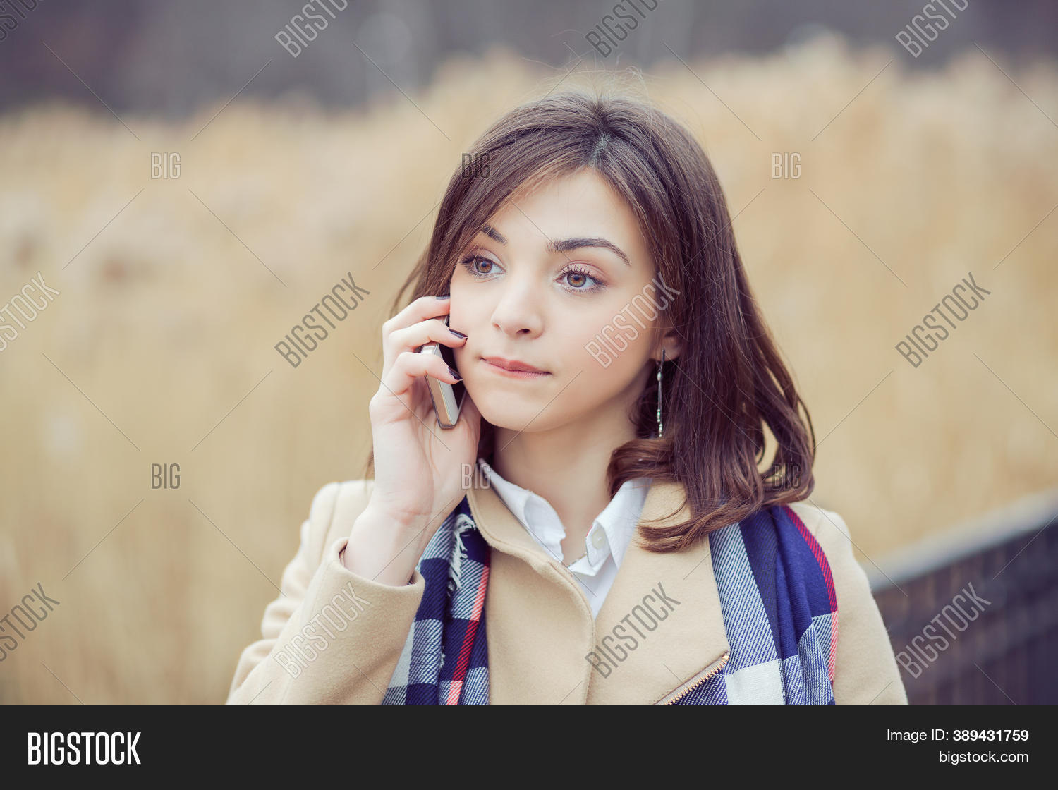 Phone Talk. Closeup Image & Photo (Free Trial) | Bigstock