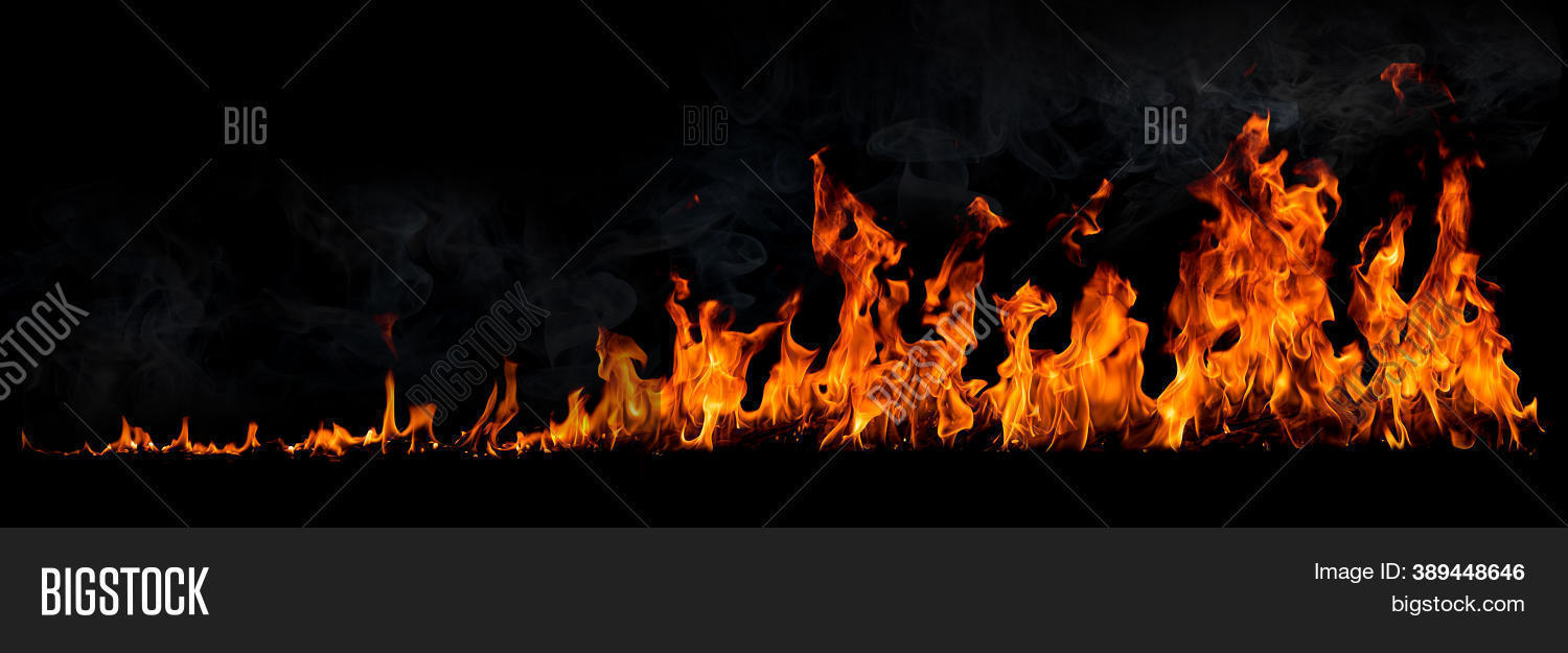 Fire Flames Smoke On Image & Photo (Free Trial) | Bigstock