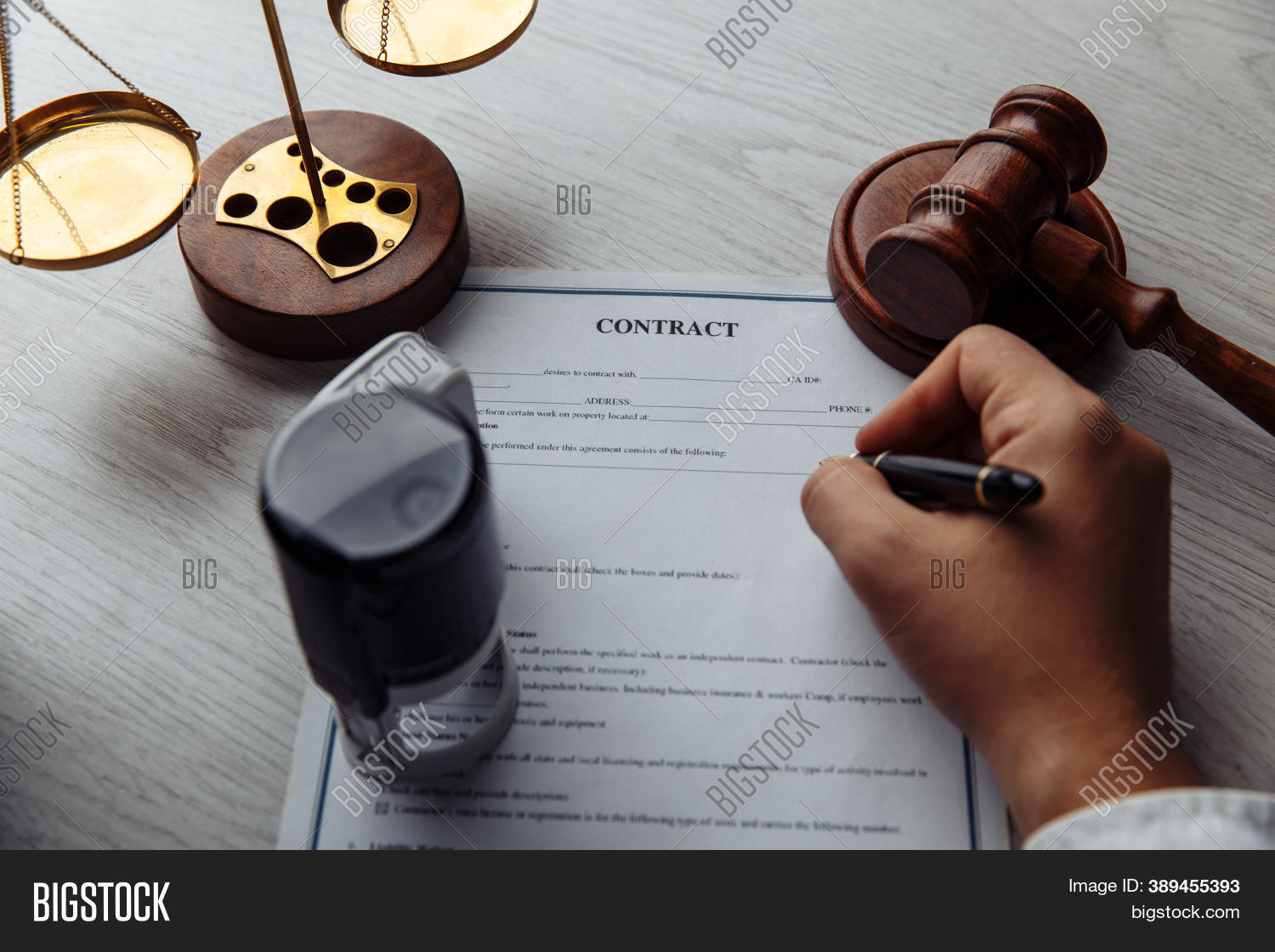 Notary Man Signing Image & Photo (Free Trial) | Bigstock