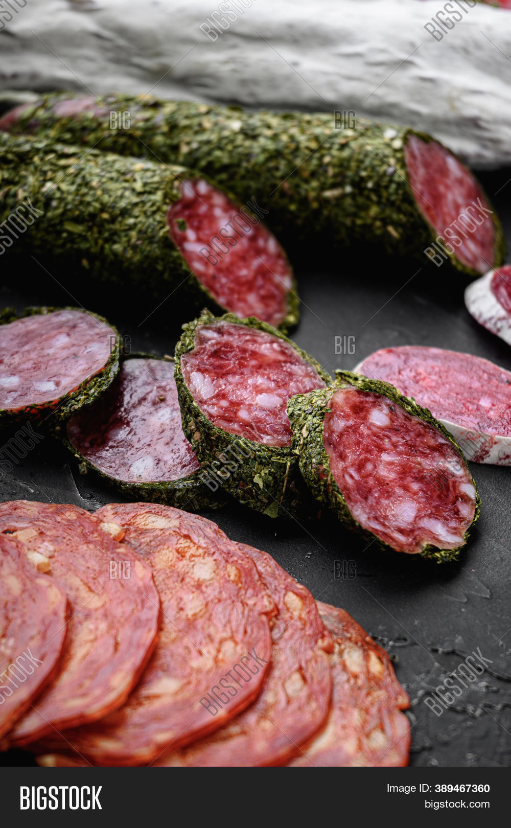 Set Dry Cured Salami, Image & Photo (Free Trial) | Bigstock