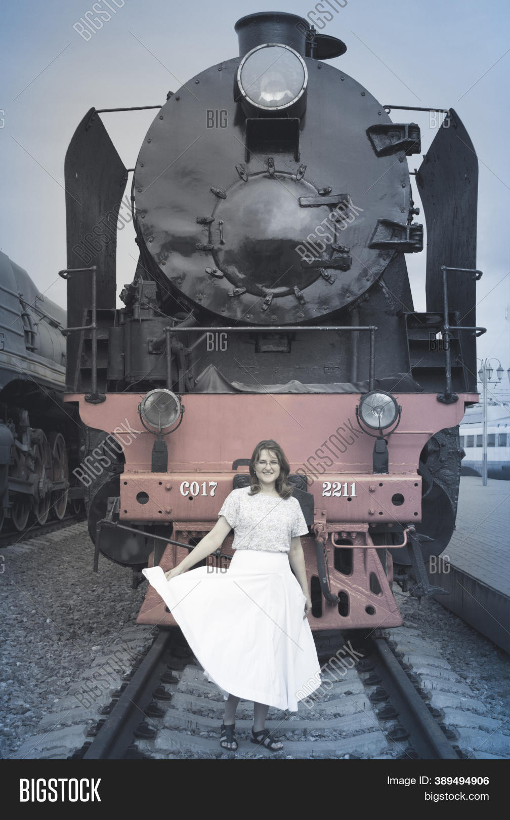 Woman Standing On Image & Photo (Free Trial) | Bigstock