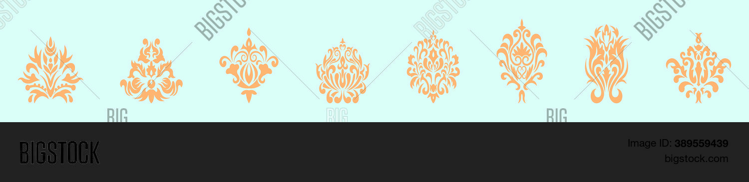 Set Cartouche Cartoon Vector & Photo (Free Trial) | Bigstock