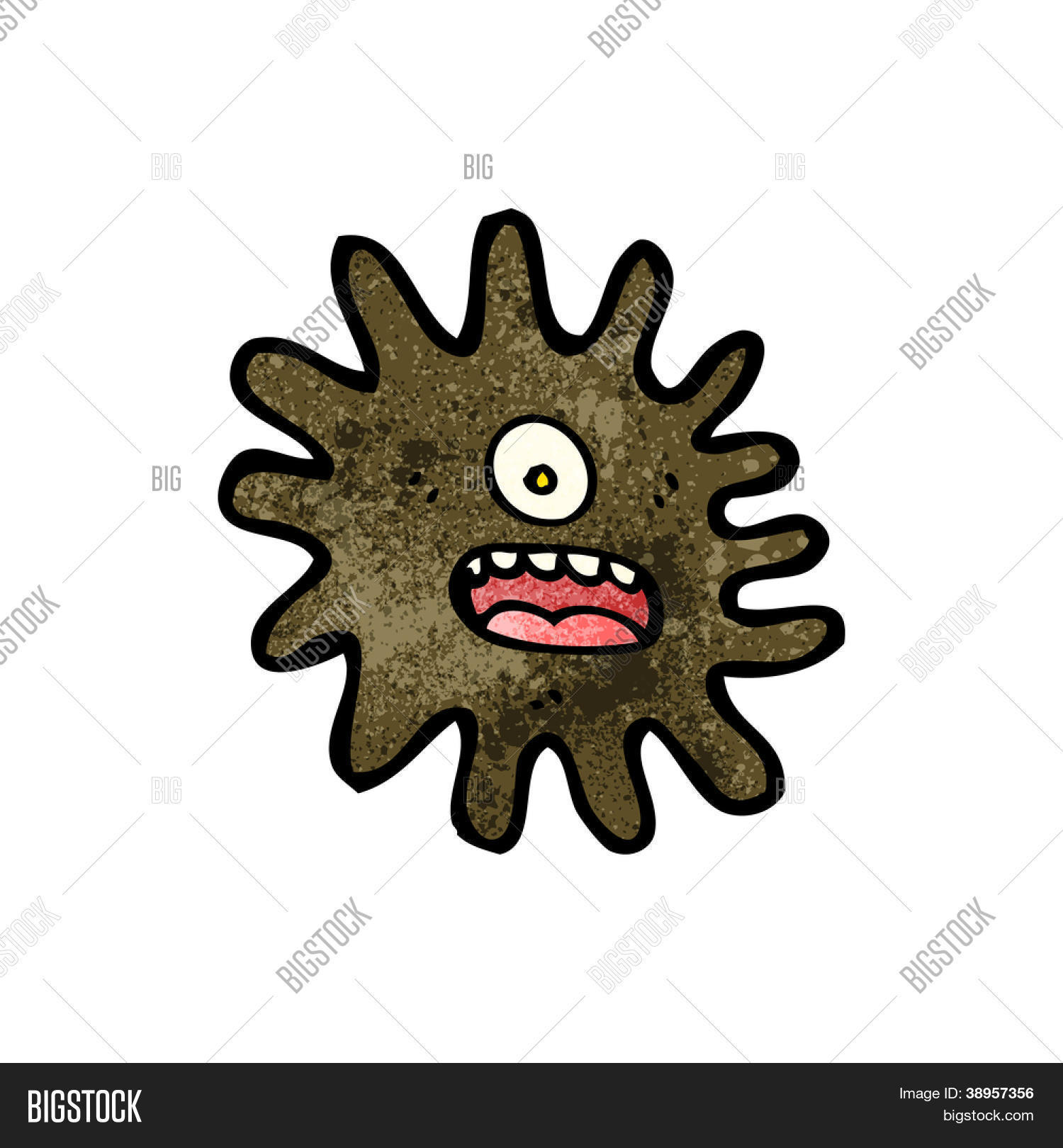 Cartoon Dirt Monster Vector & Photo (Free Trial) | Bigstock